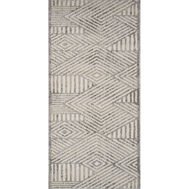 Gracie Oaks Rug Modern Indoor Area Rug, Gray Beige. | Wayfair