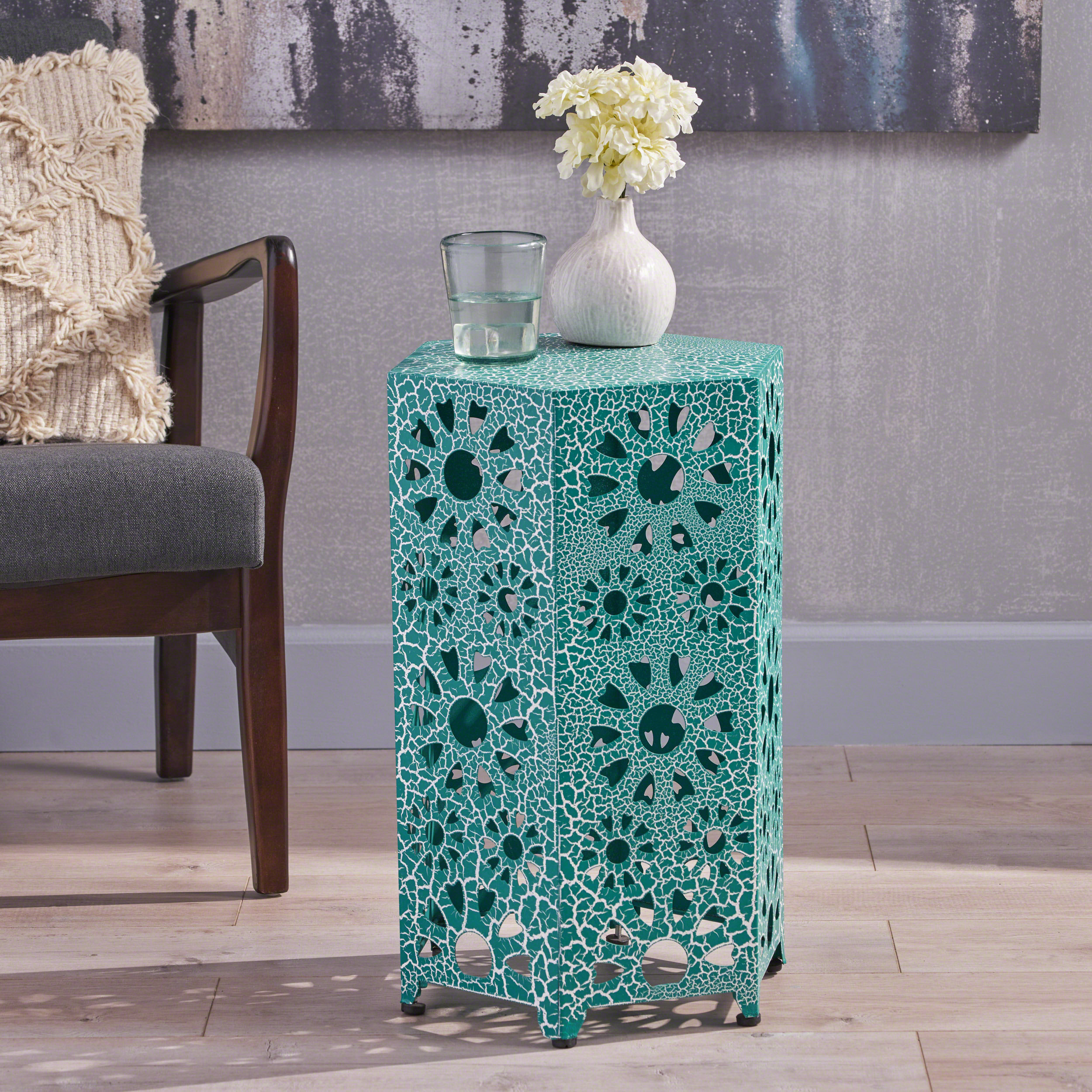 Dakota Fields Crepeau Iron Drum End Table & Reviews - Wayfair Canada
