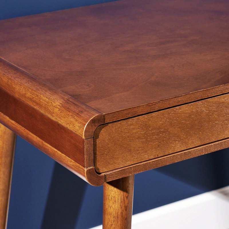 Latitude Run® Wooden Writing Desk With Storage | Wayfair