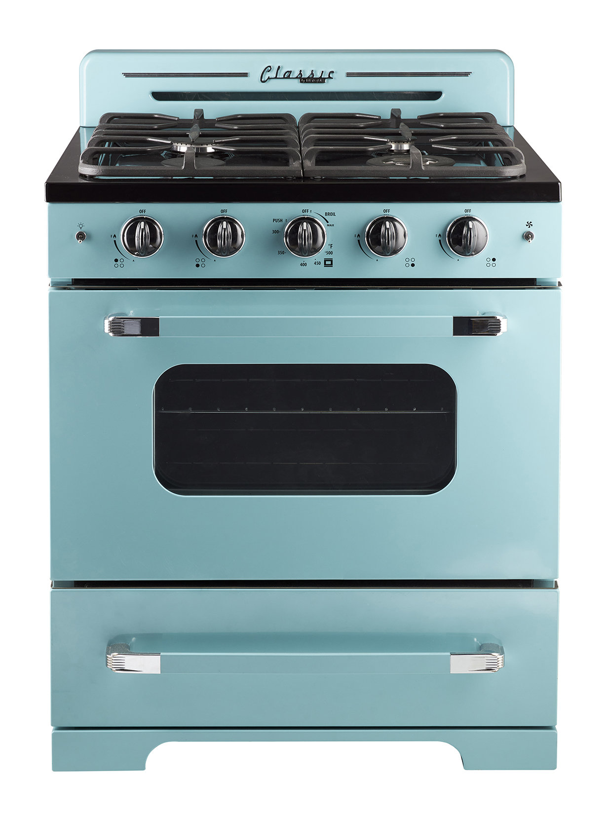 Unique Appliances Classic Retro 30" 4 burner 3.9 cu. ft. Freestanding ...