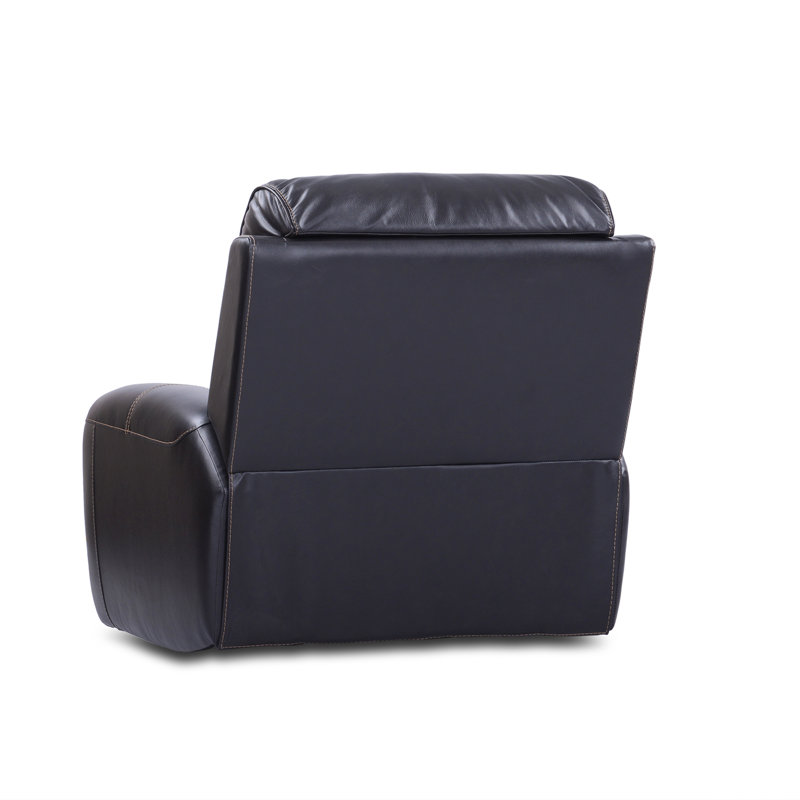 Wade Logan® Bayan Leather Power Recliner with Power Headrest | Wayfair