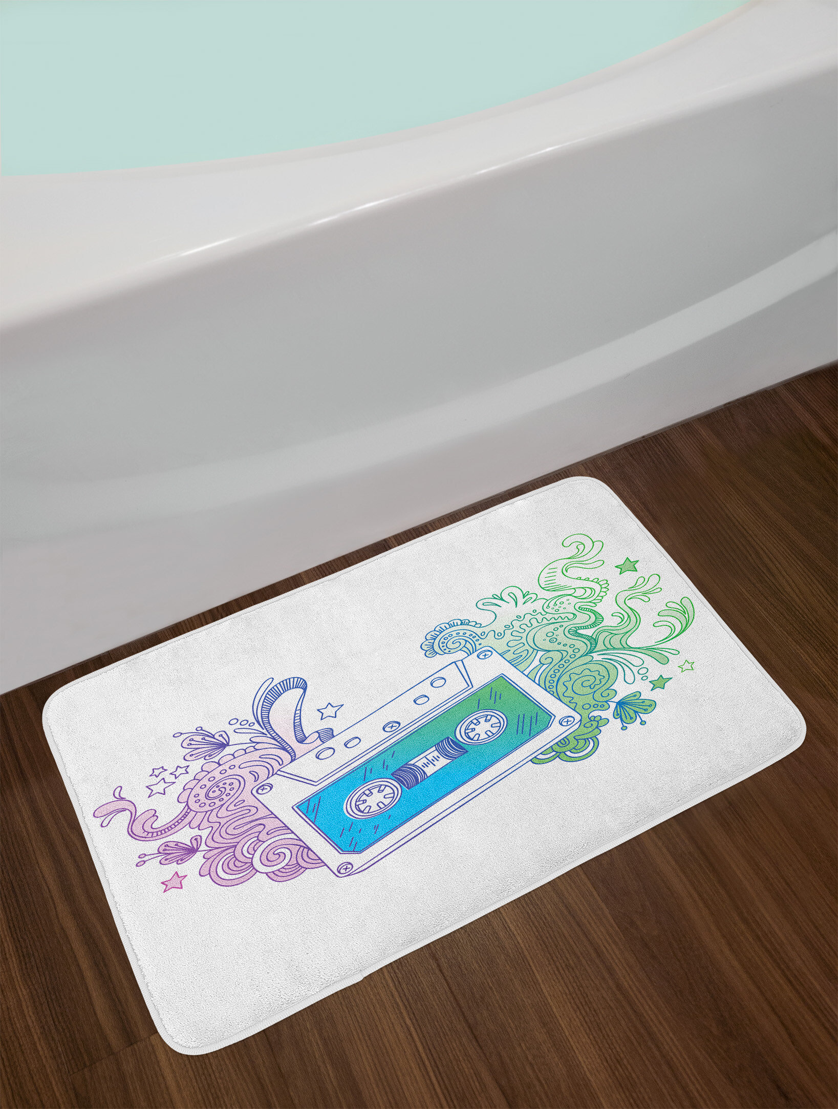 East Urban Home Keyden Bath Mat with Non-Slip Backing | Wayfair