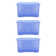 Wham Crystal 60L Plastic Storage Box Pack of 3 Tint Sparkle Blue ...