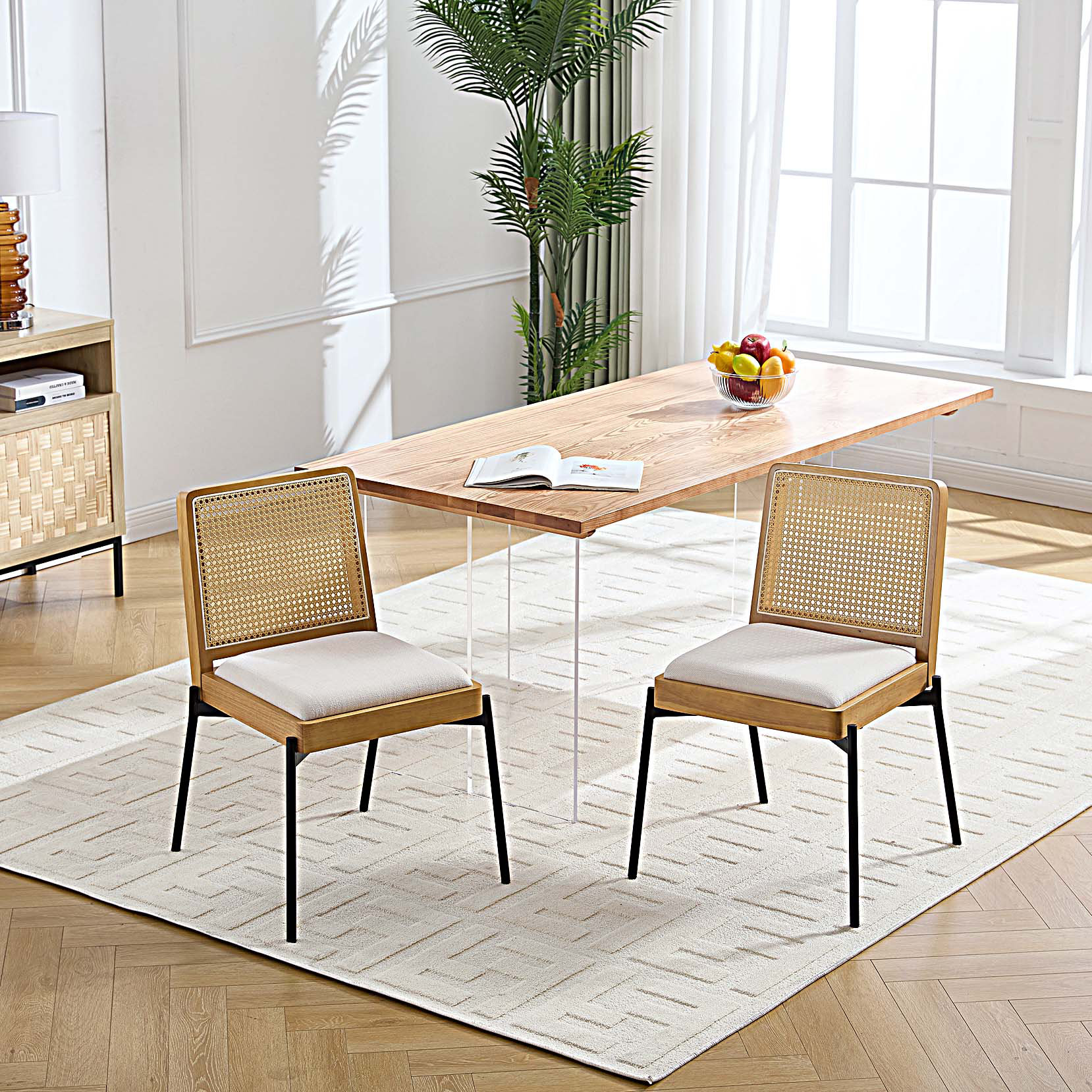 Corrigan Studio Mid-Century Dining Chairs Set of 2 - Wayfair Canada
