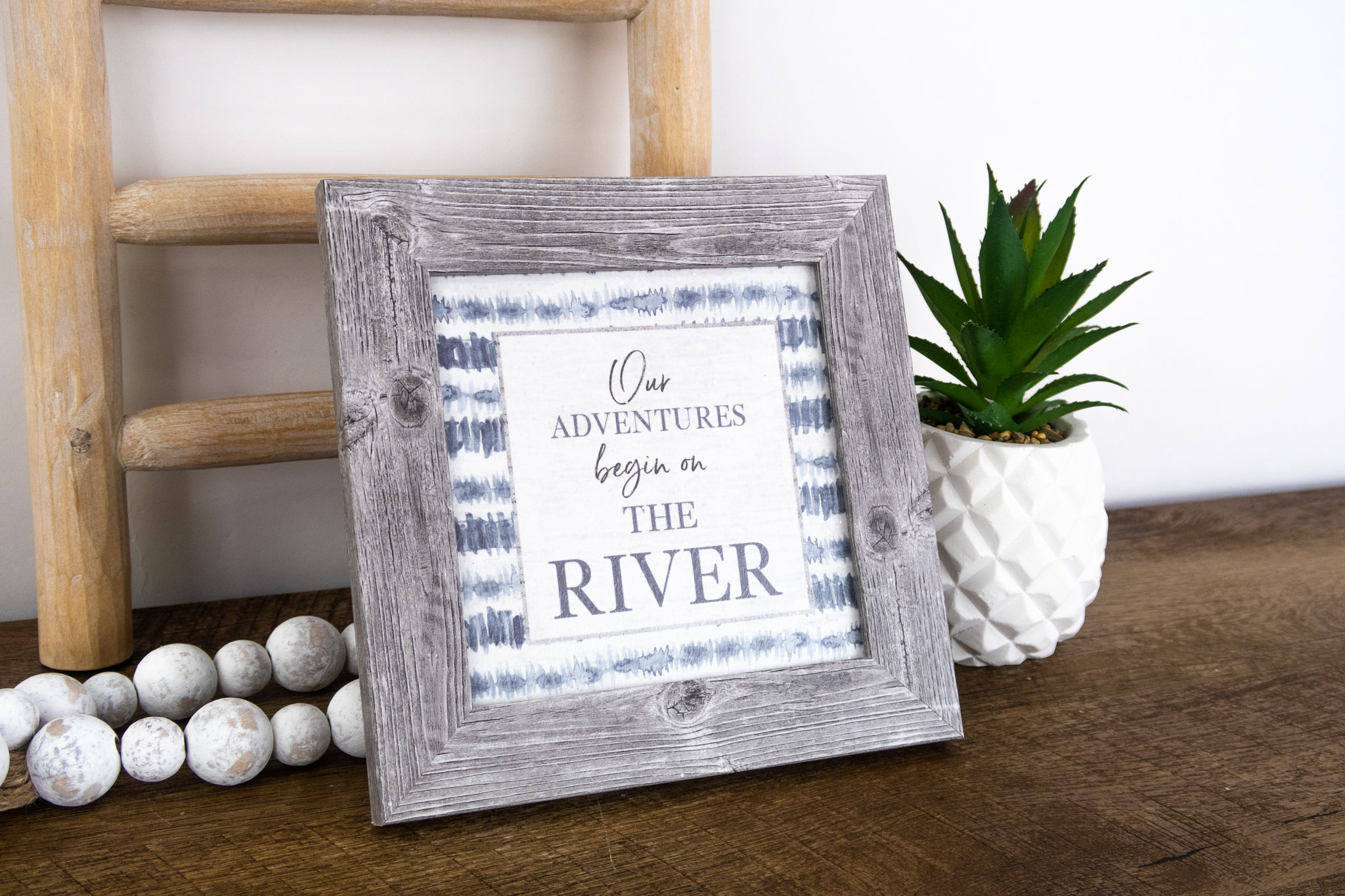 Trinx Our Adventures Begin On The River Décor Art Sign - Wayfair Canada