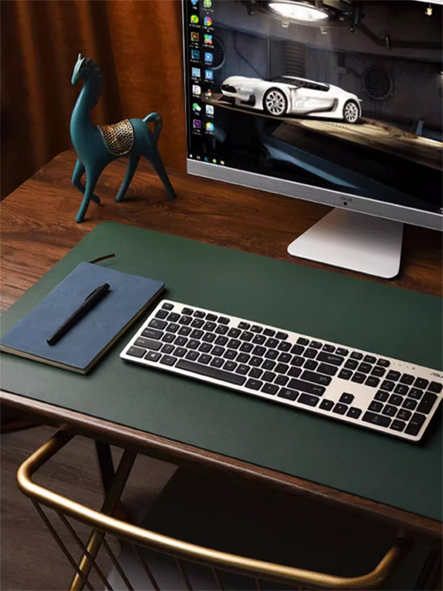 Latitude Run® Kaleob Leather / Faux Leather Desk Pad | Wayfair