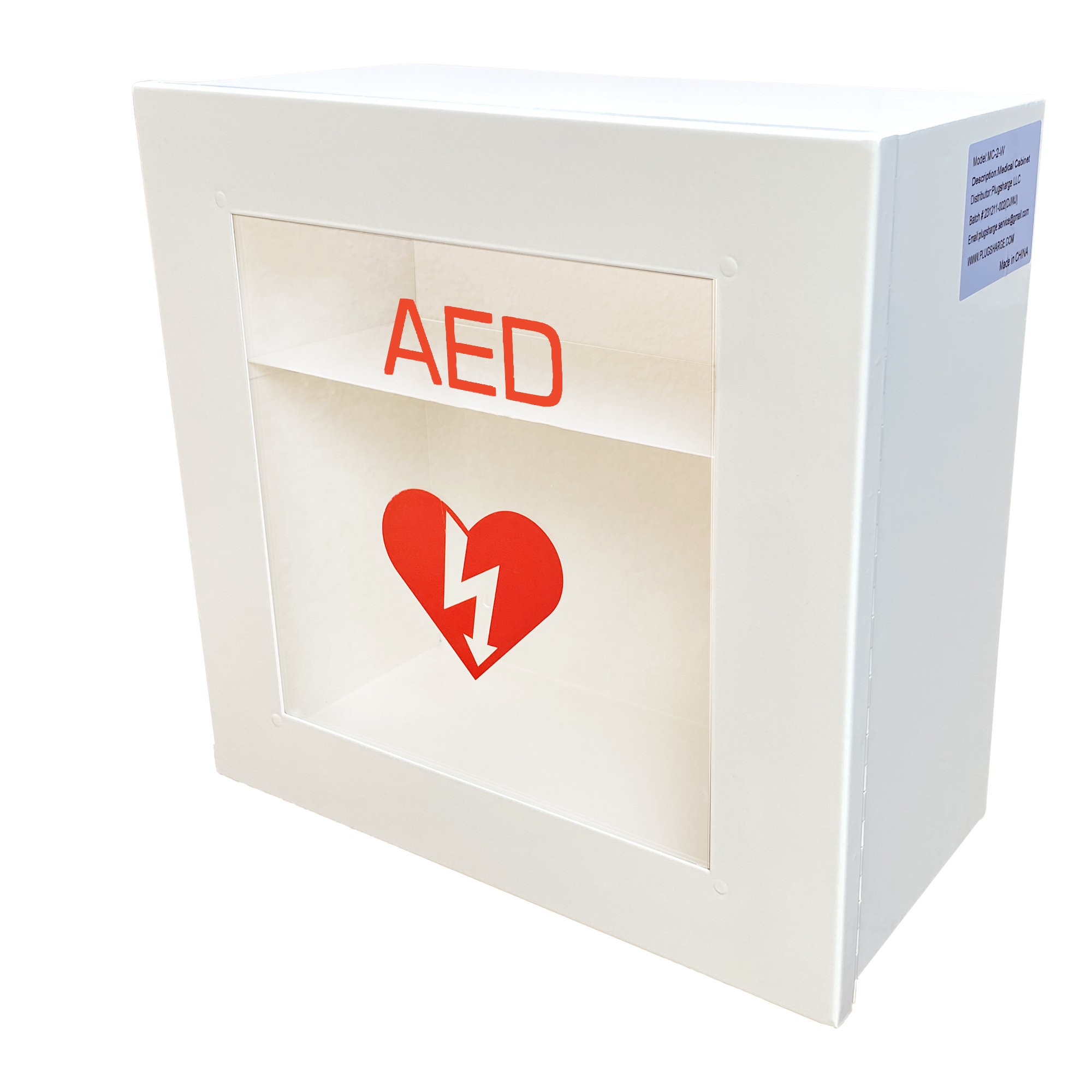 Mercer41 Bibek Non Alarmed AED Defibrillator Wall Mounted Storage ...