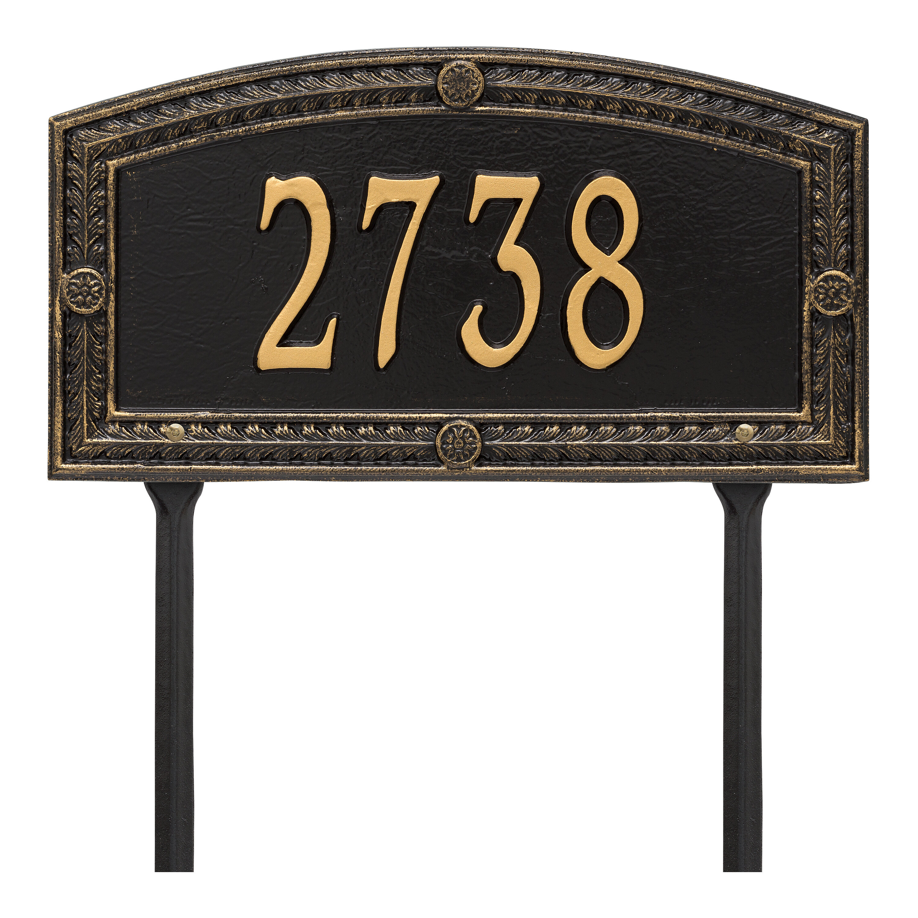 Whitehall Products Hamilton Personalized Standard 1-Line Lawn Address ...