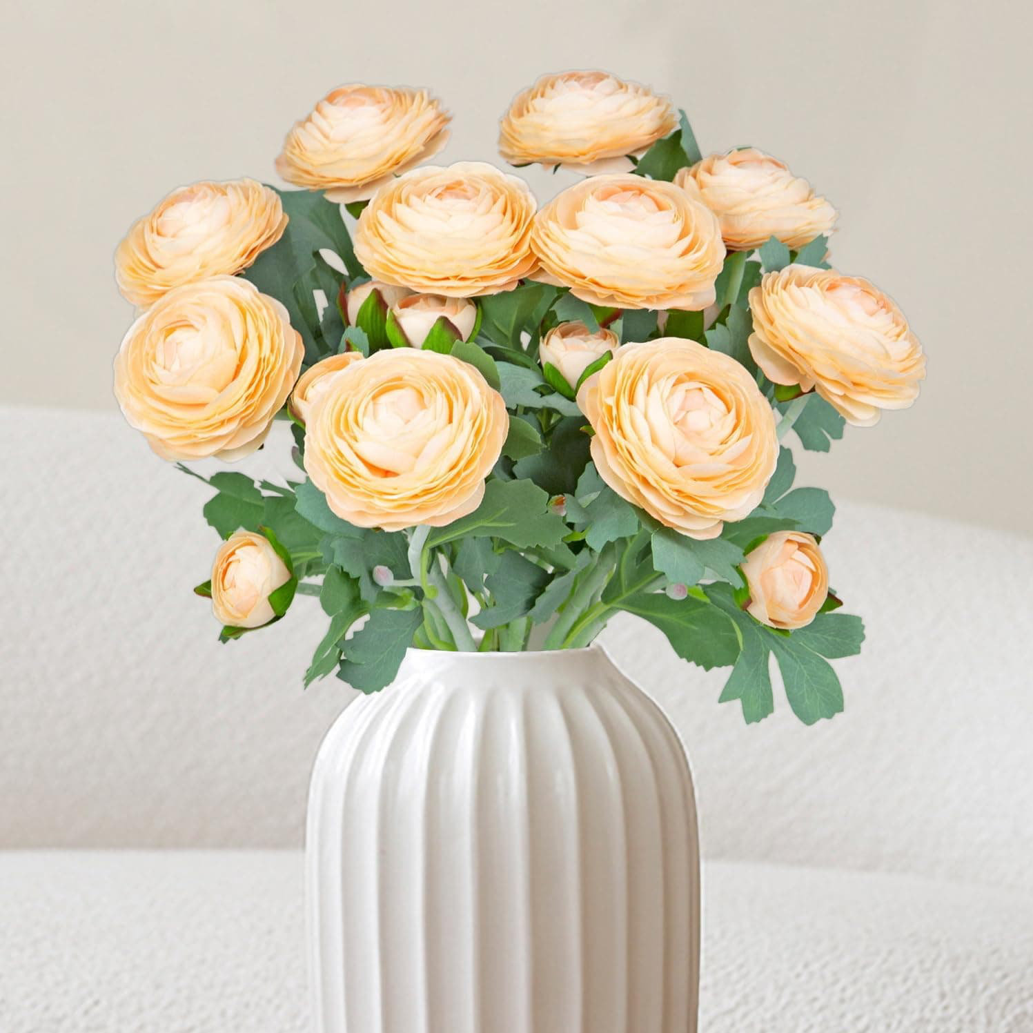 Latitude Run® 10 Real Touch Stem Artificial Ranunculus Flowers ...