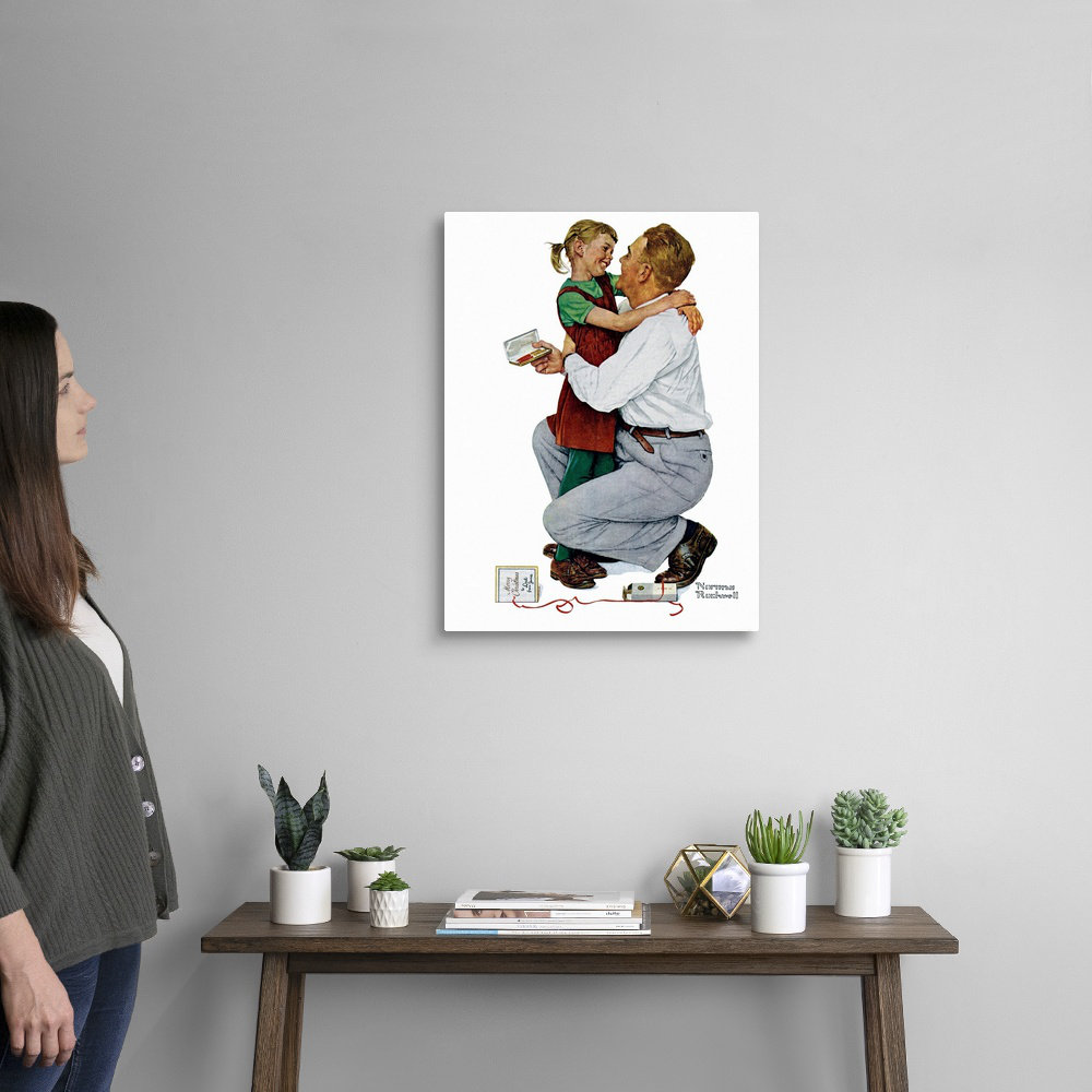 Red Barrel Studio® Norman Rockwell " Happy Birthday To Dad " by Norman ...