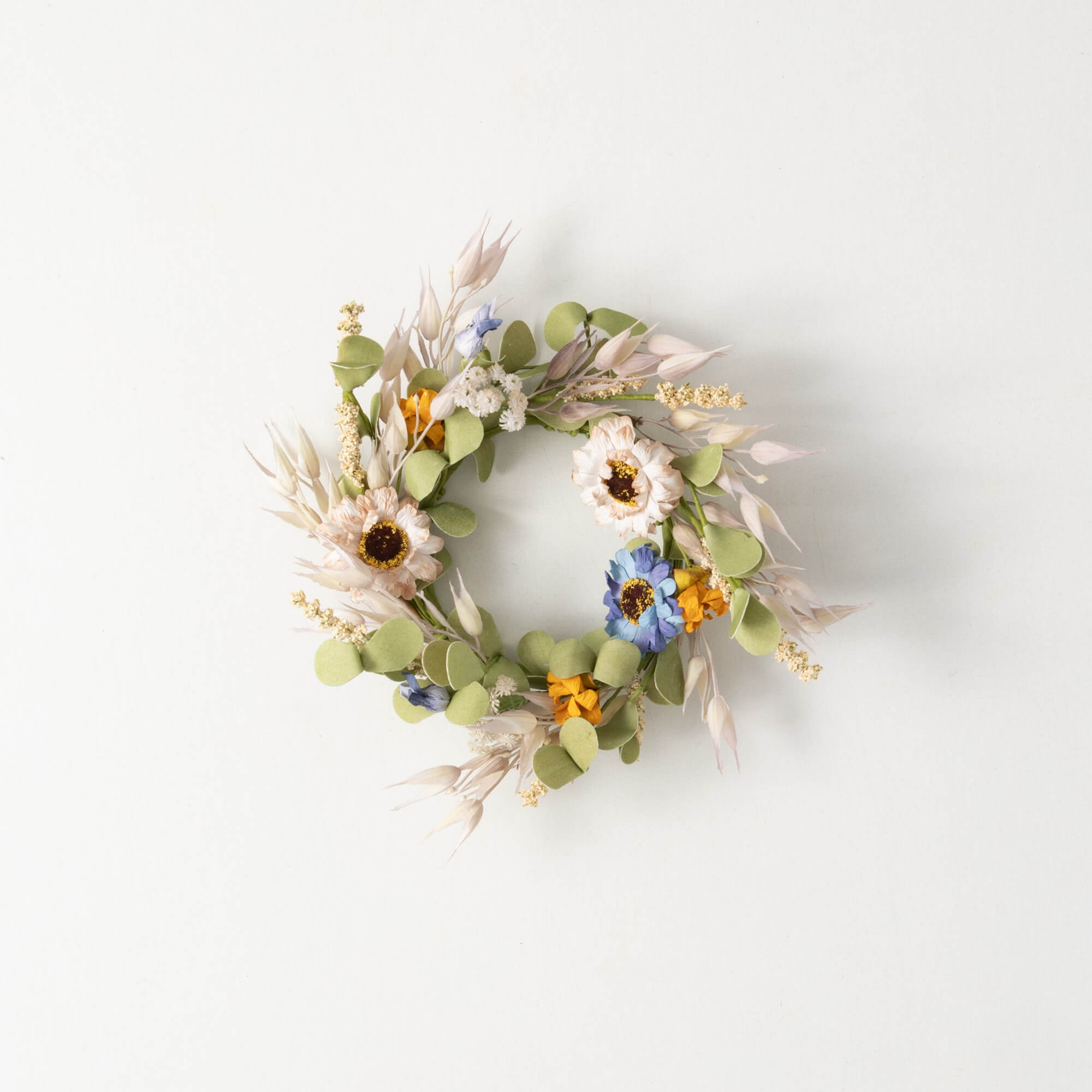 Primrue Artificial Summer Wildflower Lighted Plastic Wreath - Wayfair ...