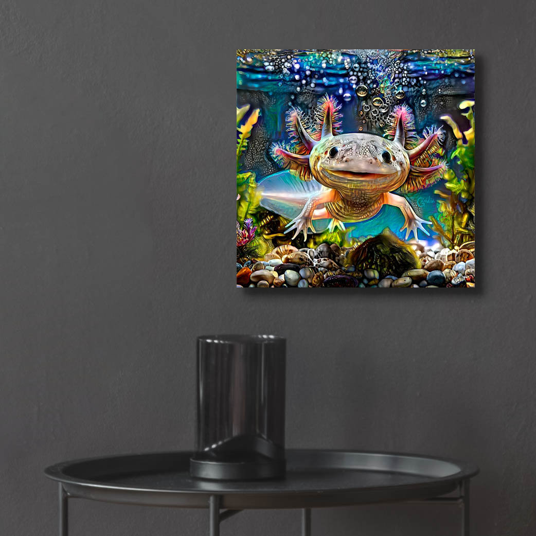 Rosecliff Heights 'Ajolote Axolotl Axolote' by Pedro Gavidia Acrylic ...