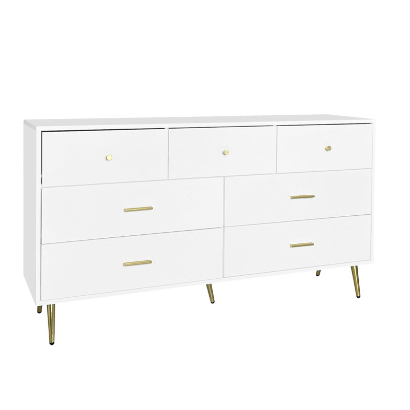 House of Hampton® Seven Drawers Large Chest of Drawer Cabinet with ...