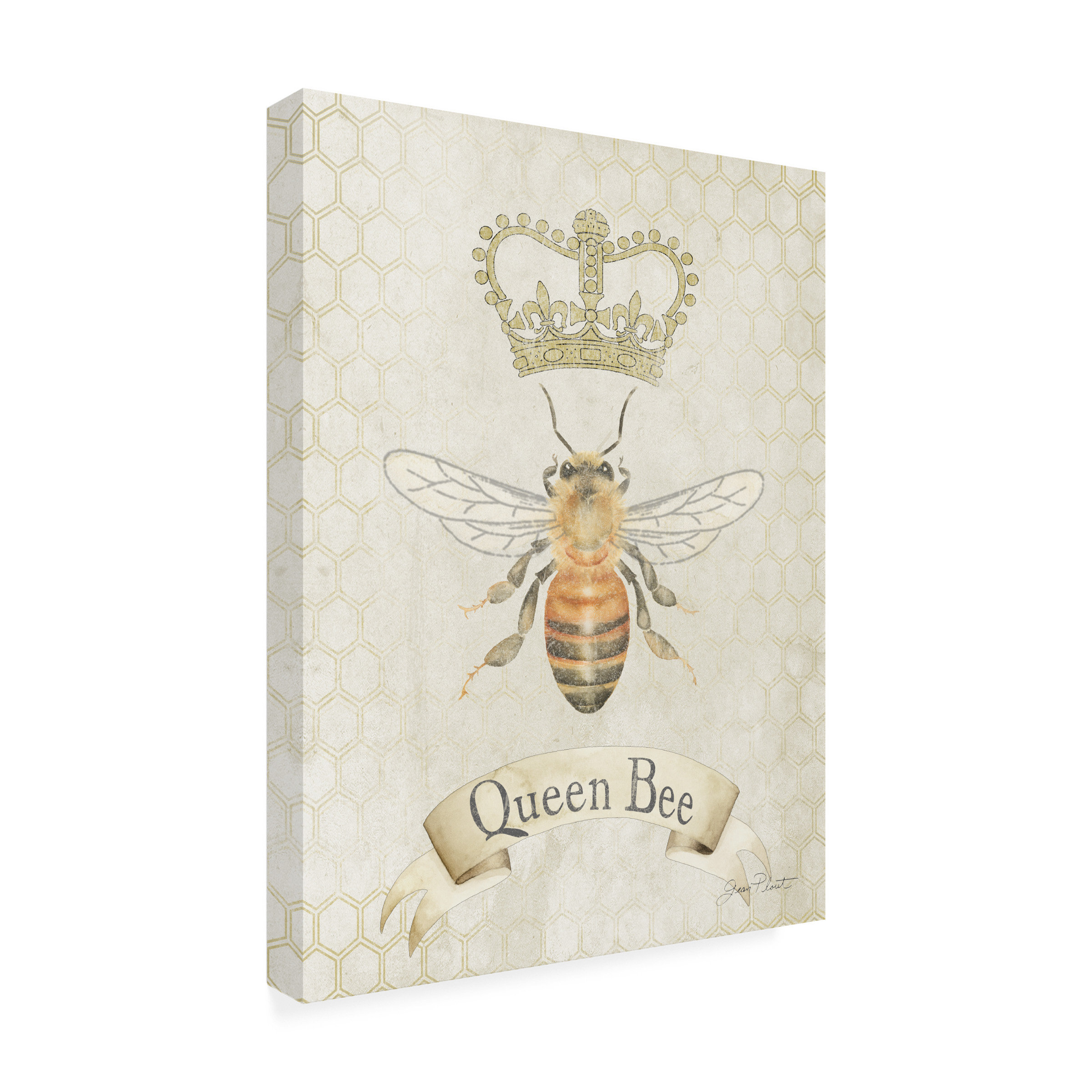 Ebern Designs Animals Queen Bee Collection A On Canvas Print | Wayfair