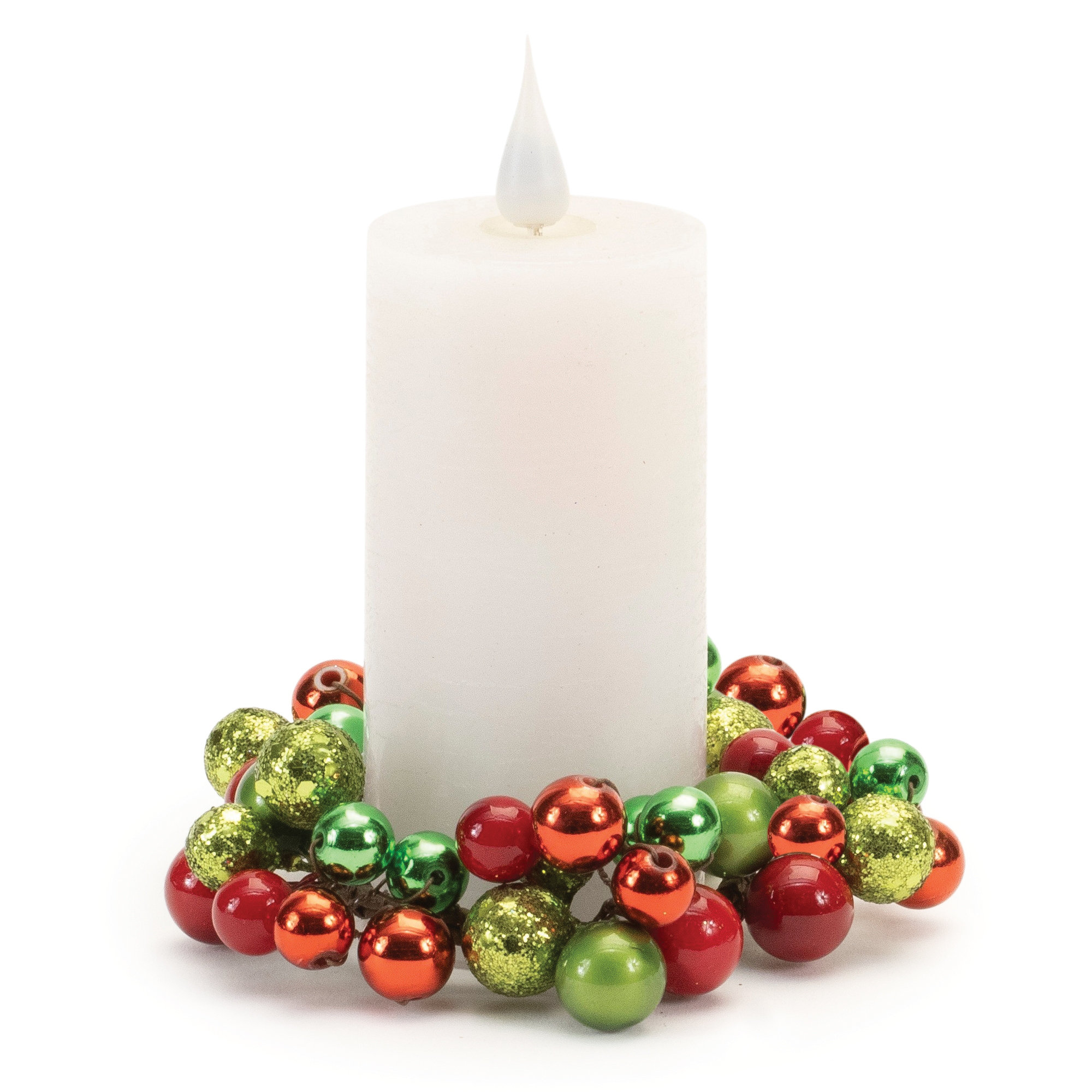 Lark Manor™ Mini Ornament Cluster Candle Ring (Set of 6) | Wayfair
