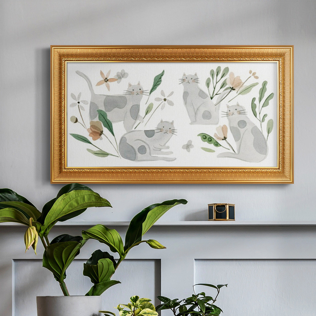 Red Barrel Studio® Morning Tiger VIII Premium Framed Canvas- Ready To ...