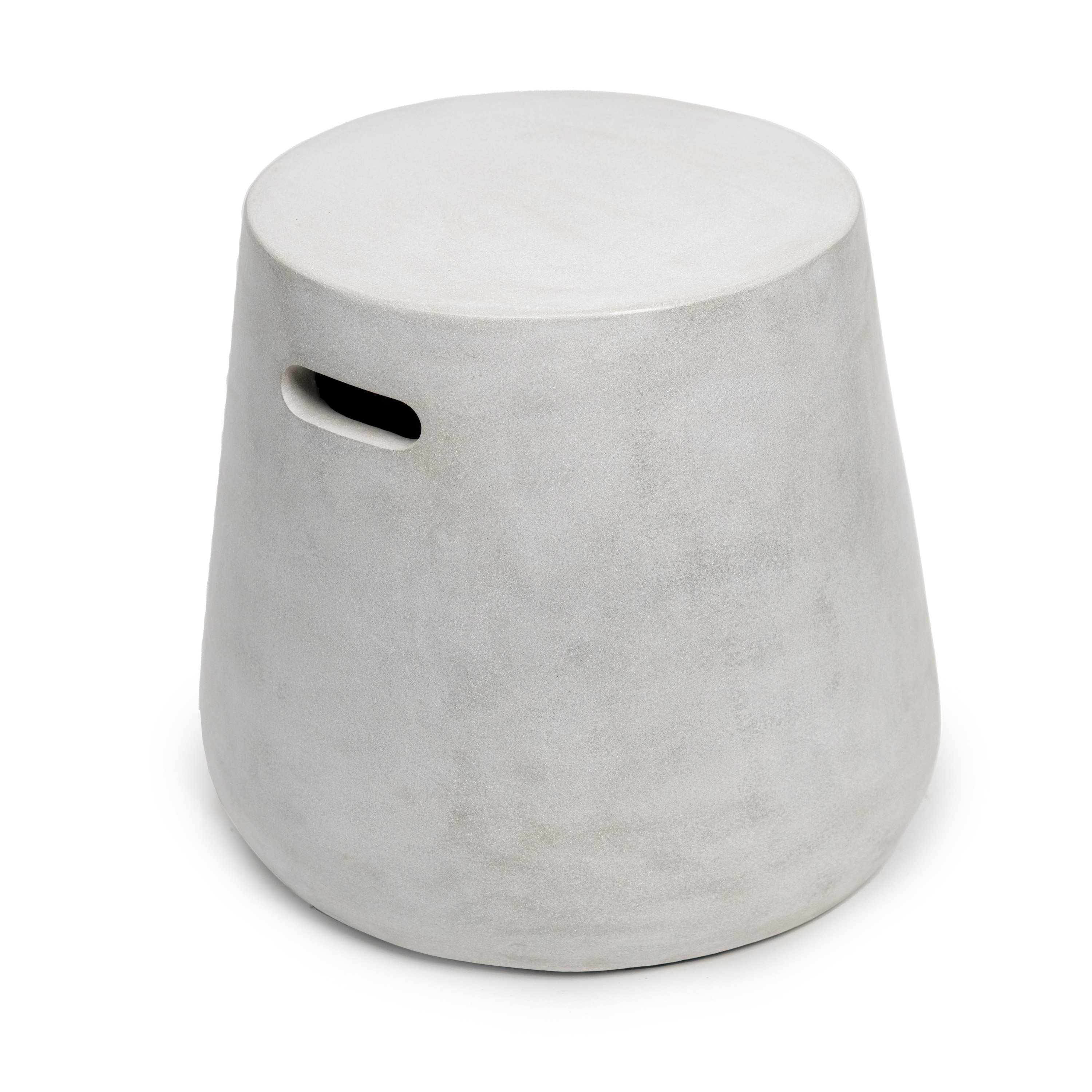 Lily's Living 16"H Hopson Cement Round Garden Stool - Wayfair Canada