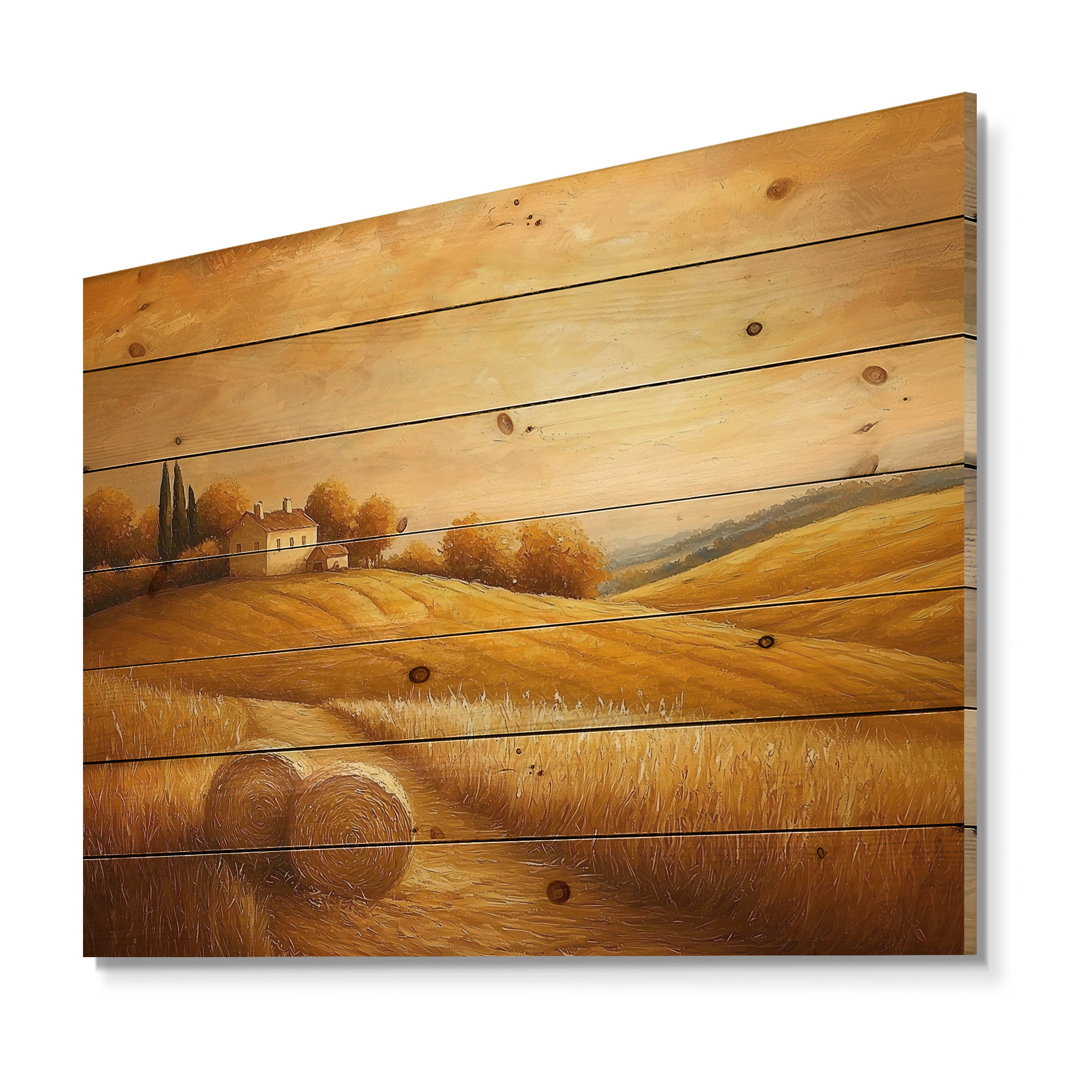 Ophelia & Co. Countryside Golden Harvest Fields I - Countryside Wood ...