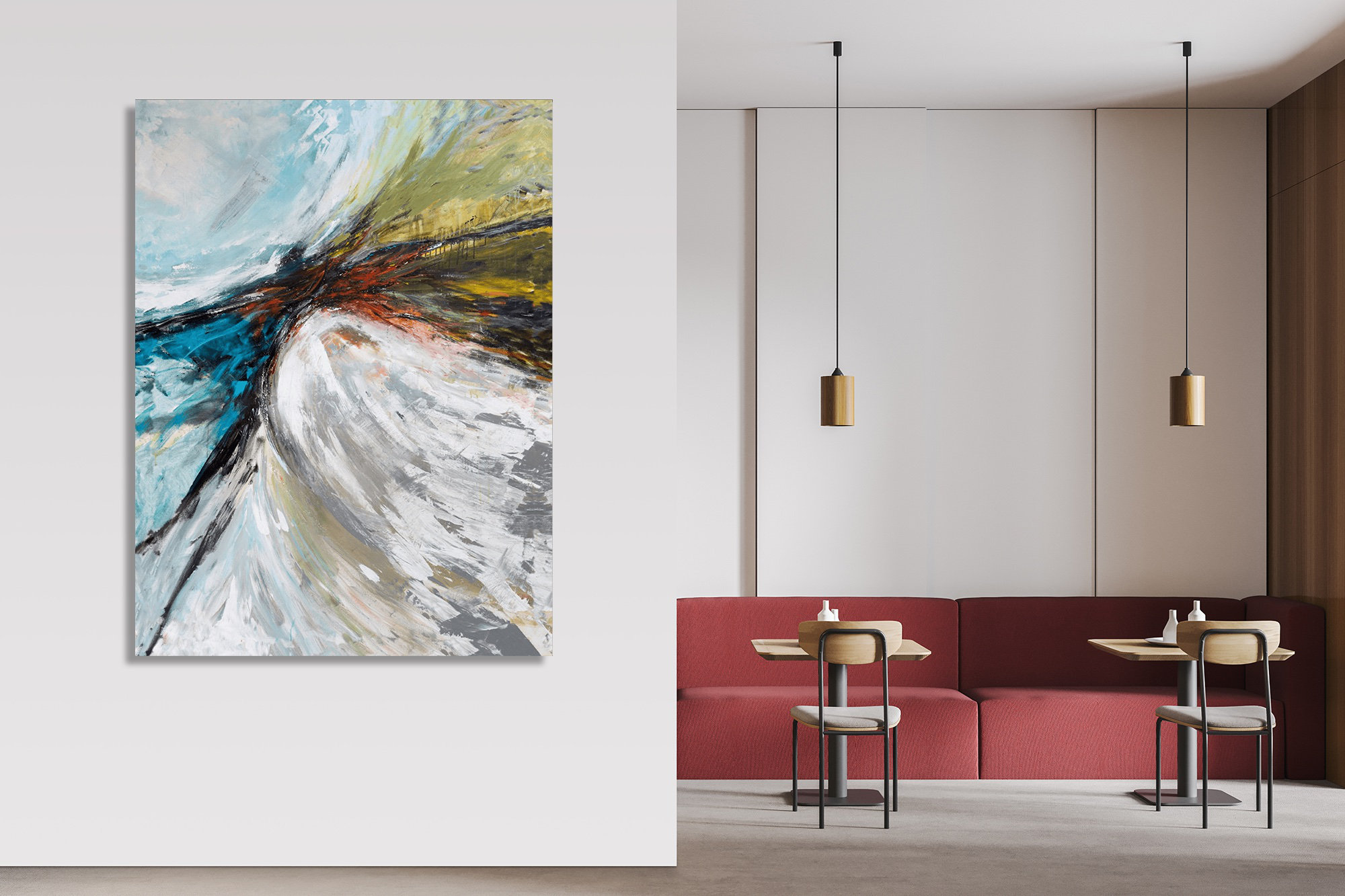 John Beard Collection Horizon II by John Beard - Artist Enhanced Canvas ...