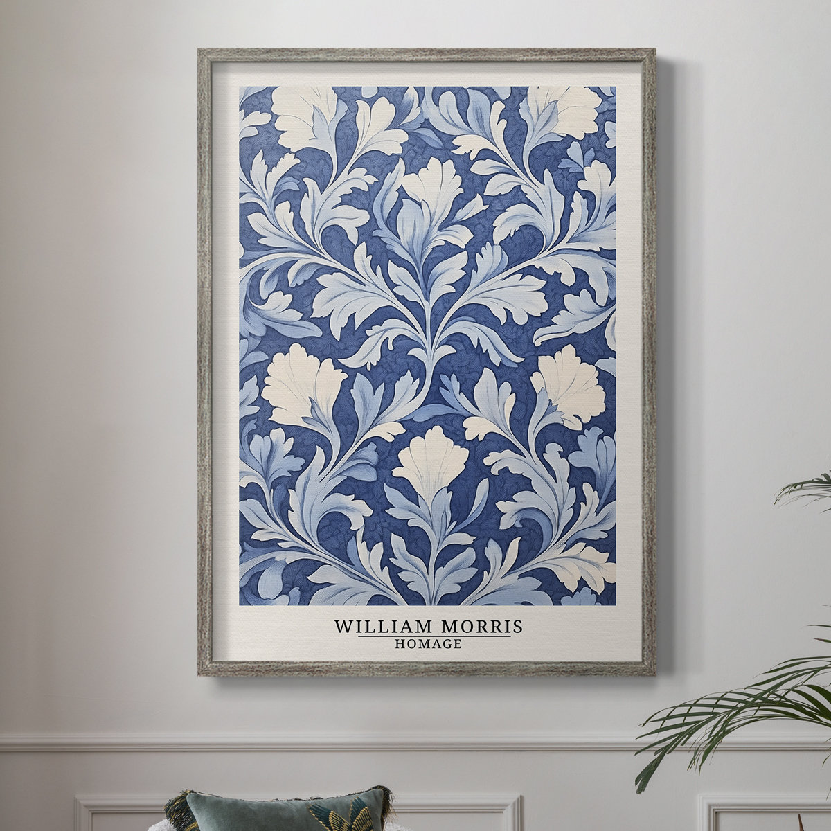 Alcott Hill® WM MORRIS Series DLXXI Framed Print - Solid Wood | Wayfair