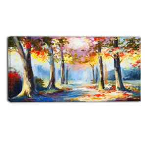 Millwood Pines Colorful Spring Forest Landscape - Wrapped Canvas Print ...