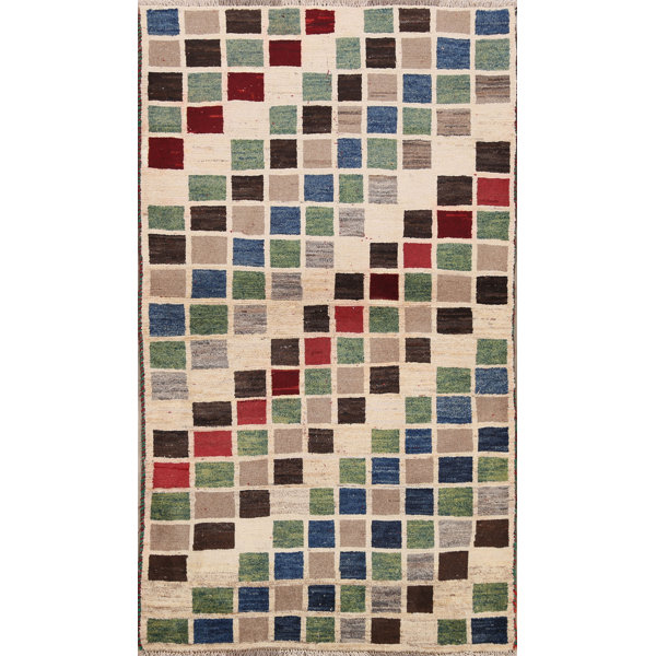 Rugsource One-of-a-Kind 3'10" X 6'1" 1980s Area Rug in Gray/Ivory/Green ...
