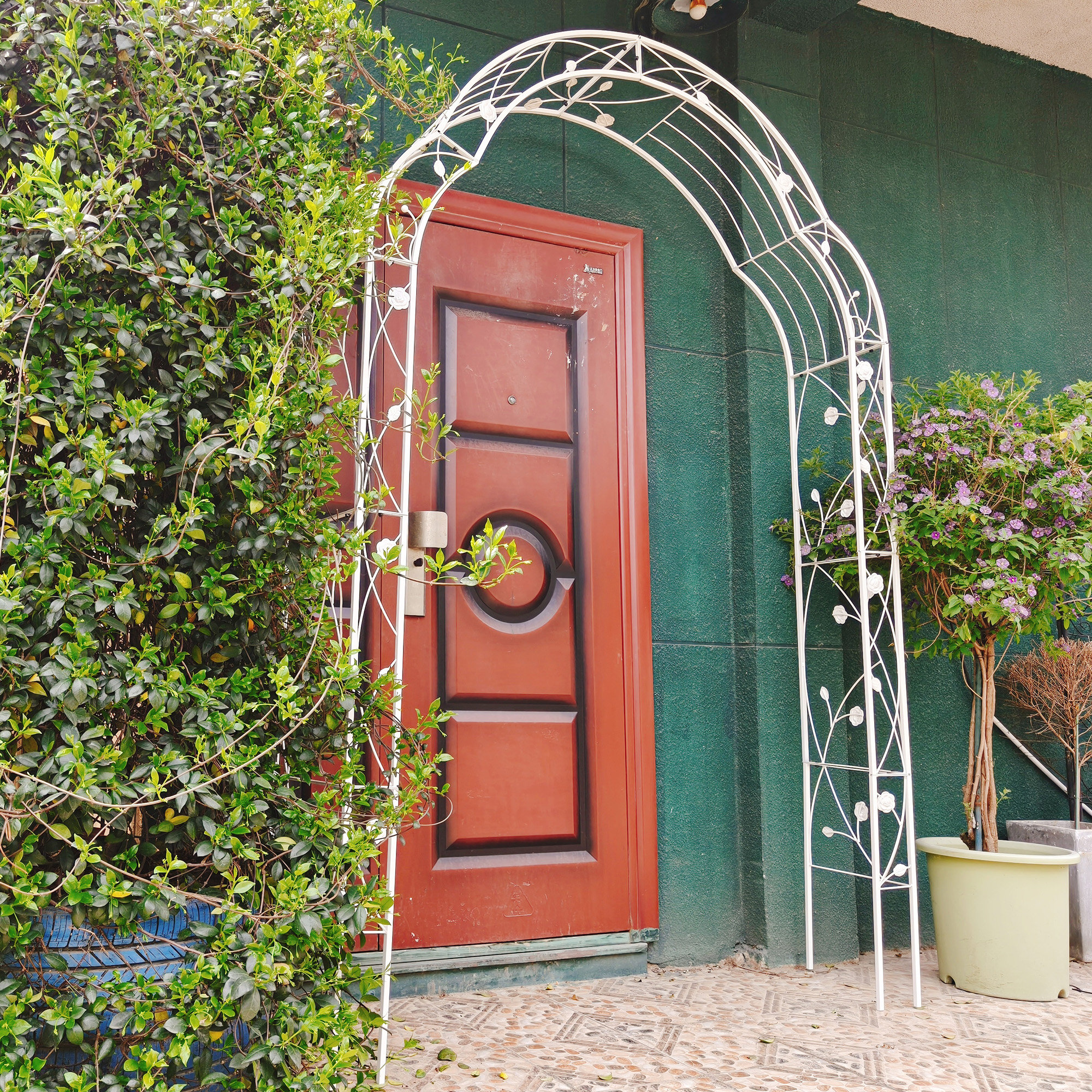 Excellent Future Metal Garden Arch Assemble Freely With 8 Styles Garden ...