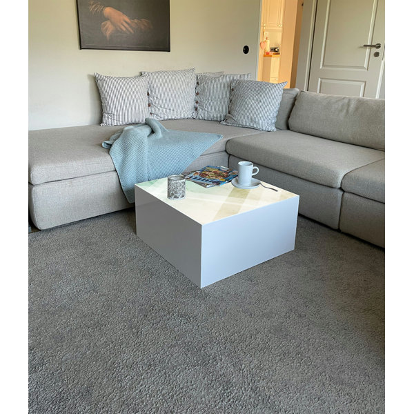 East Urban Home Coffee table block 60 motif 57 graphic pattern white 60 ...