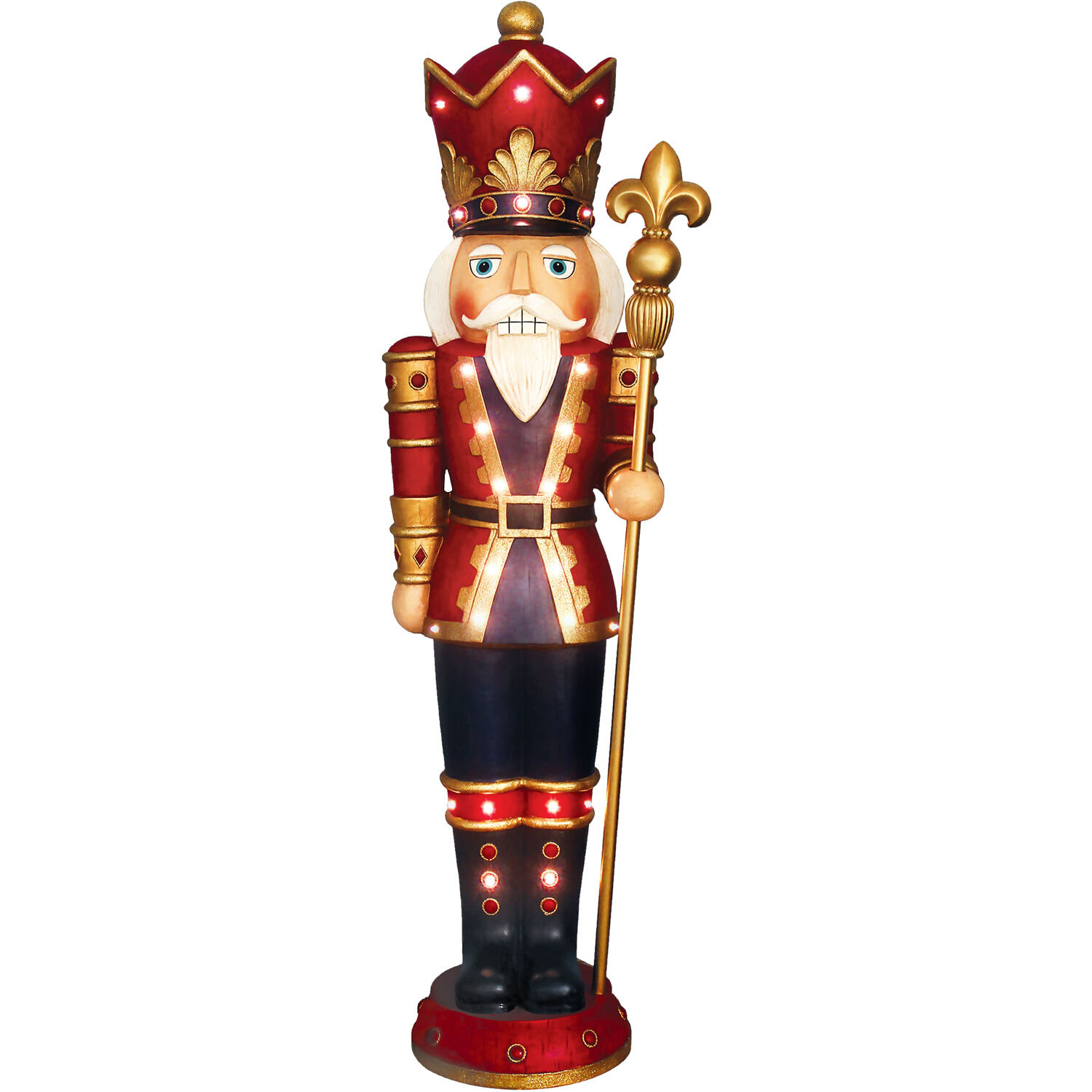 Fraser Hill Farm 5-Ft. Nutcracker Holiday Figurine, Lifesize Holiday ...