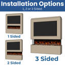 Evolution Fires Advance Series 2000mm Electric Fireplace | Built-In ...