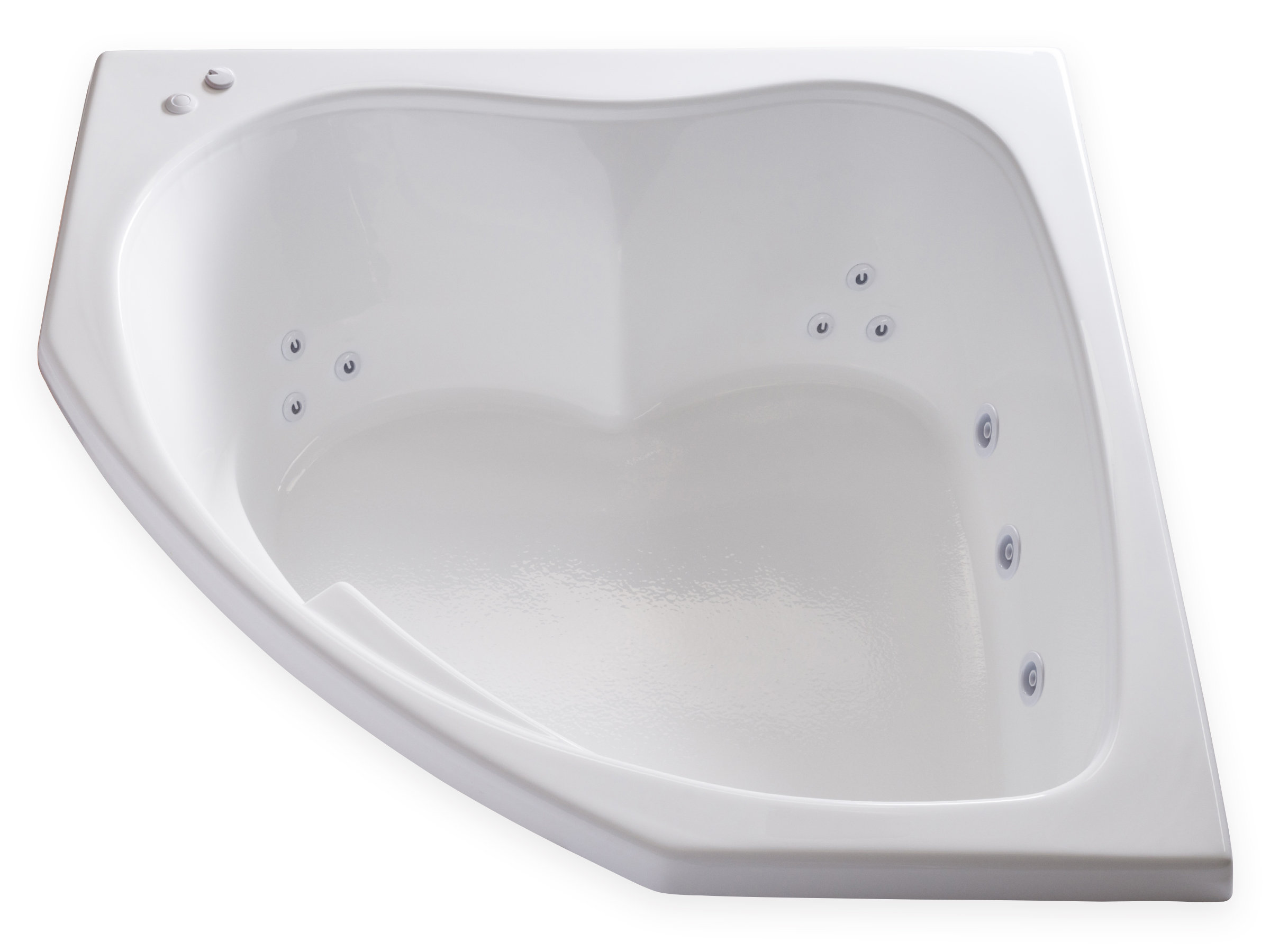 Carver Tubs 55" x 55" Drop In/Corner Whirlpool Bathtub - Wayfair Canada