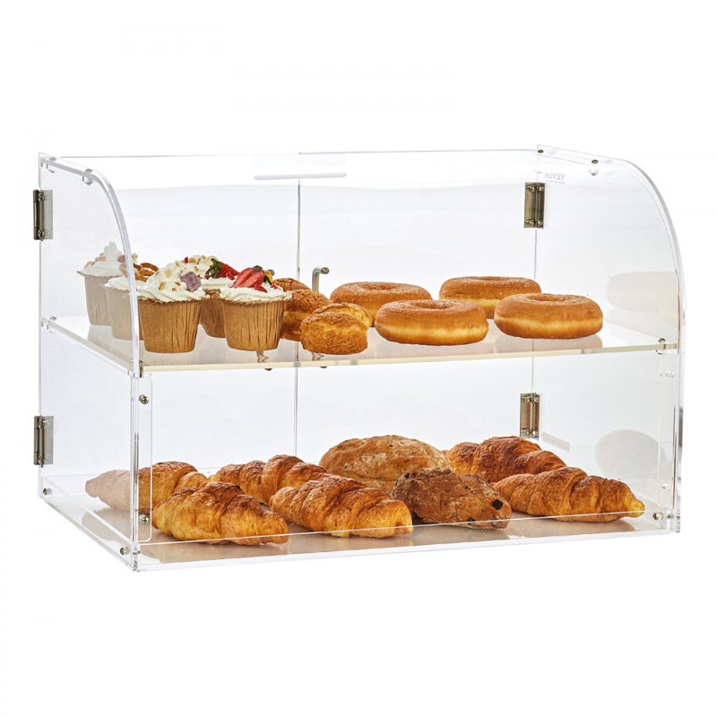 Stellweilan Tessberg Pastry Display Case, 2-Tier Commercial Countertop ...