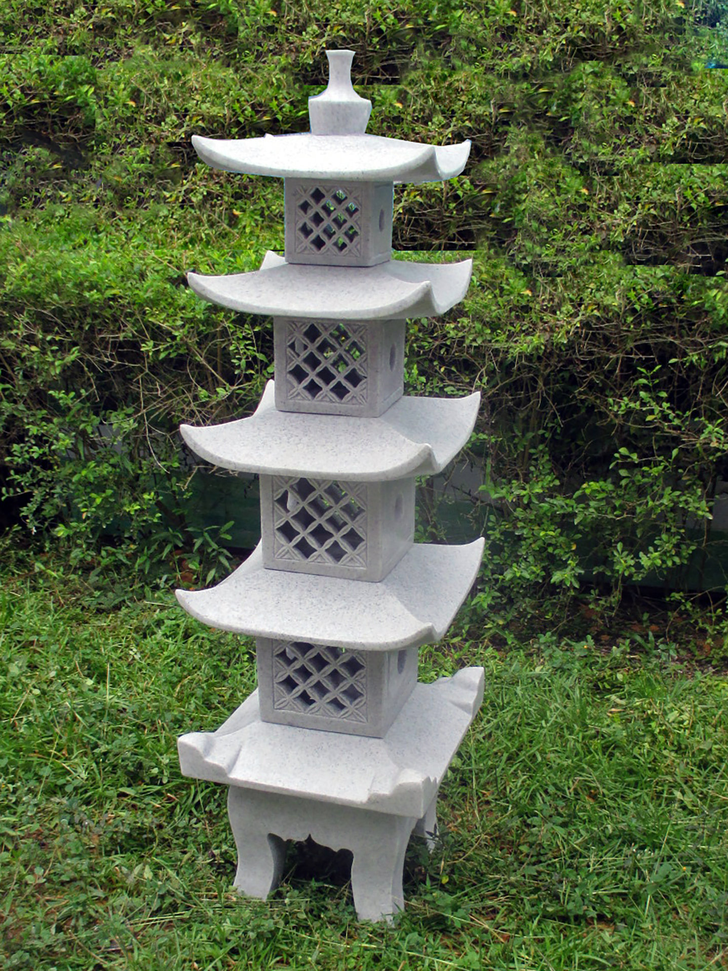 ENIGMA 5 Tier Pagoda Marble 42X42Xh140Cm | Wayfair.co.uk