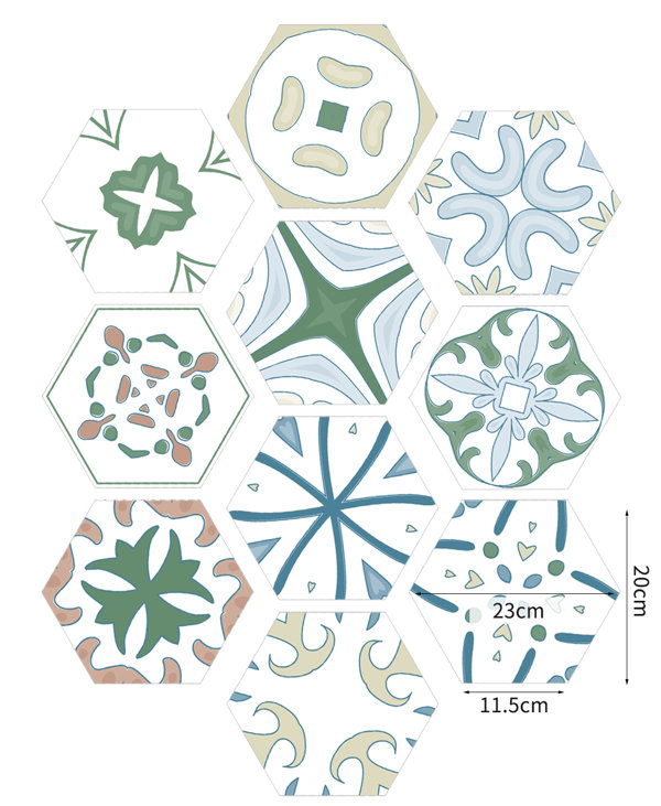 Latitude Run 20cm W x 23cm L PVC Peel and Stick Mosaic Tile | Wayfair.co.uk