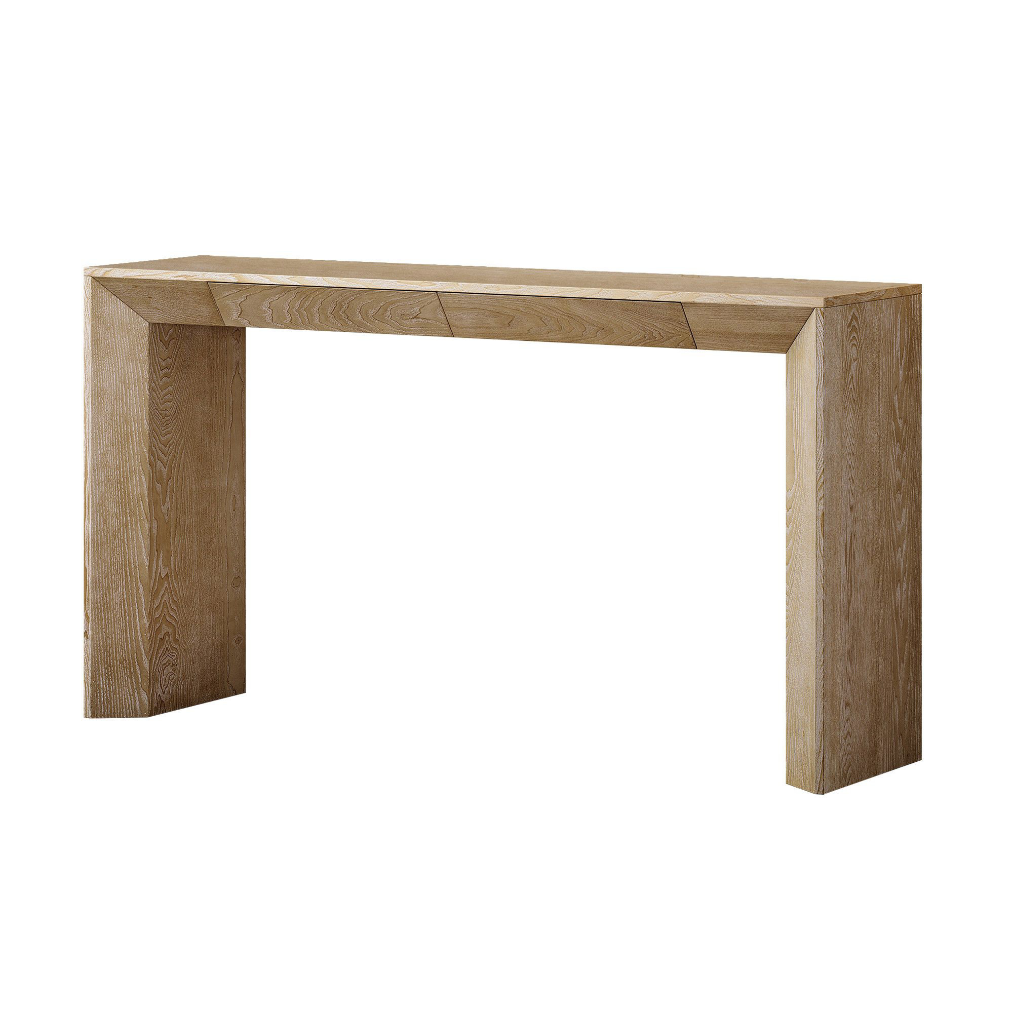 Latitude Run® Marigold Farmhouse 60" Console Table With 2 Concealed ...