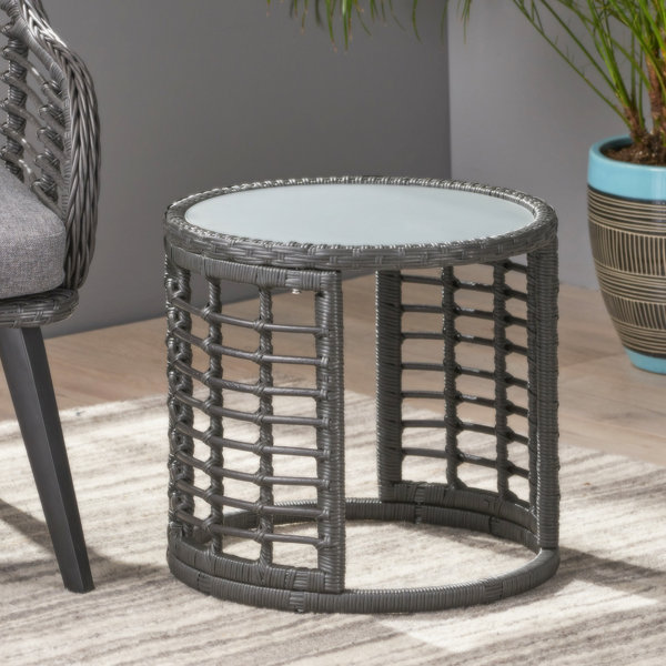 Bay Isle Home Table d'appoint, table de boisson, table de patio ...