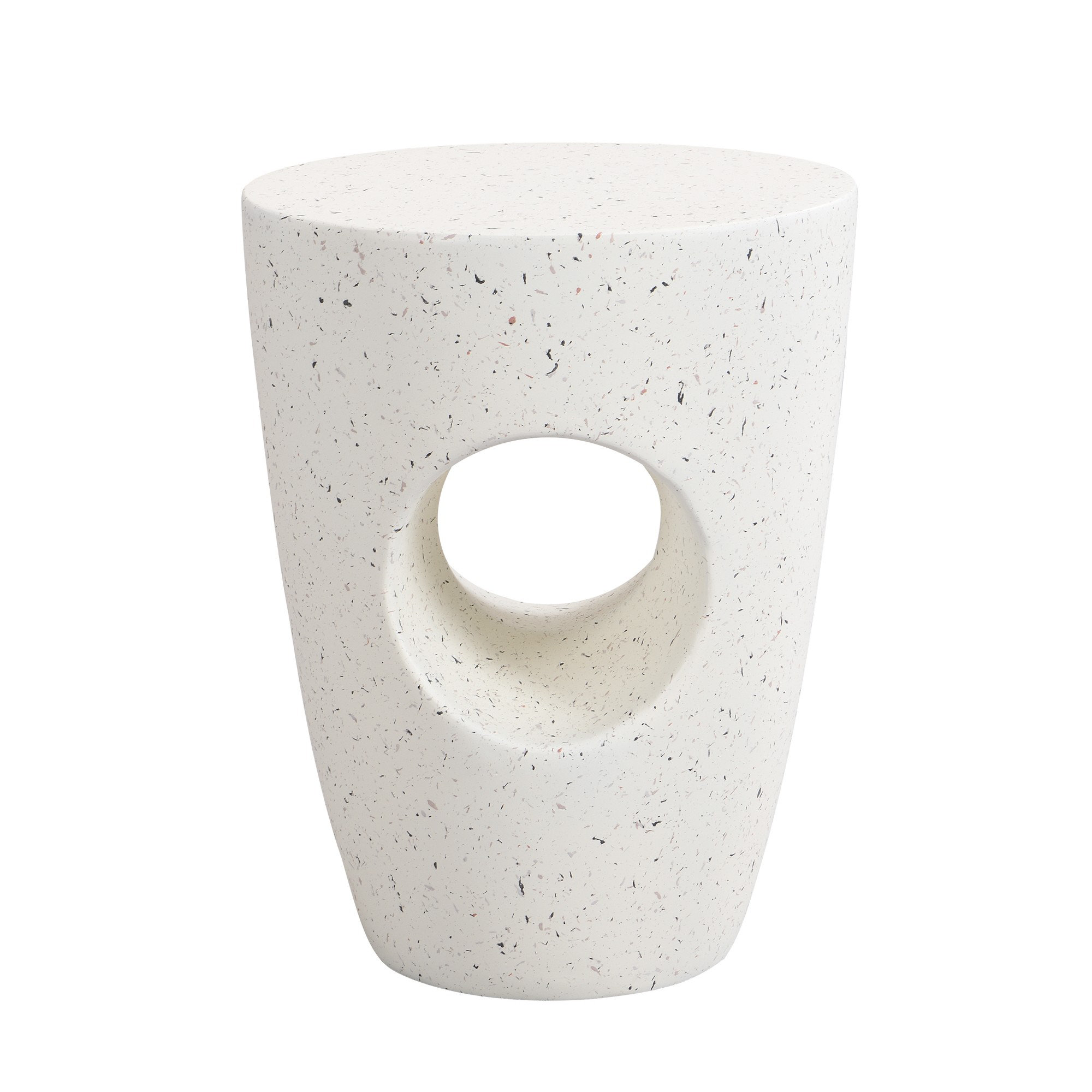 Wrought Studio™ Modern Minimalist Magnesium Oxide Side Table | Wayfair