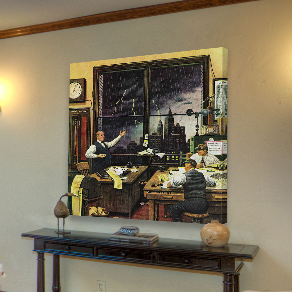 Marmont Hill Weatherman Was Right by Stevan Dohanos Painting Print on ...