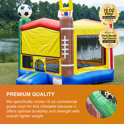 JumpOrange Sports Commercial Grade Bounce House for Kids and Adults ...