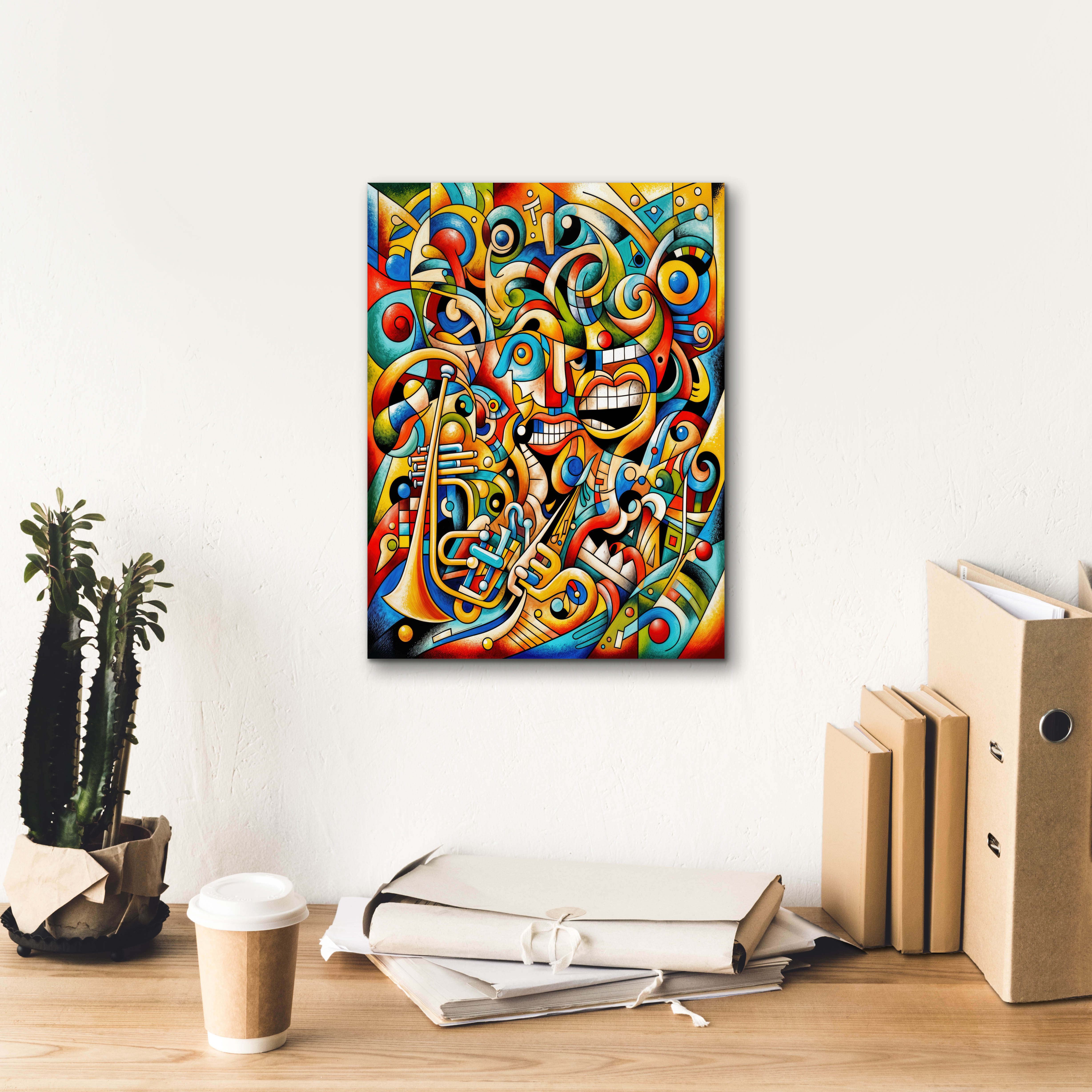 Wrought Studio™ 'Orchestra Abstract 3' by Rey Klimt Canvas Wall Art ...