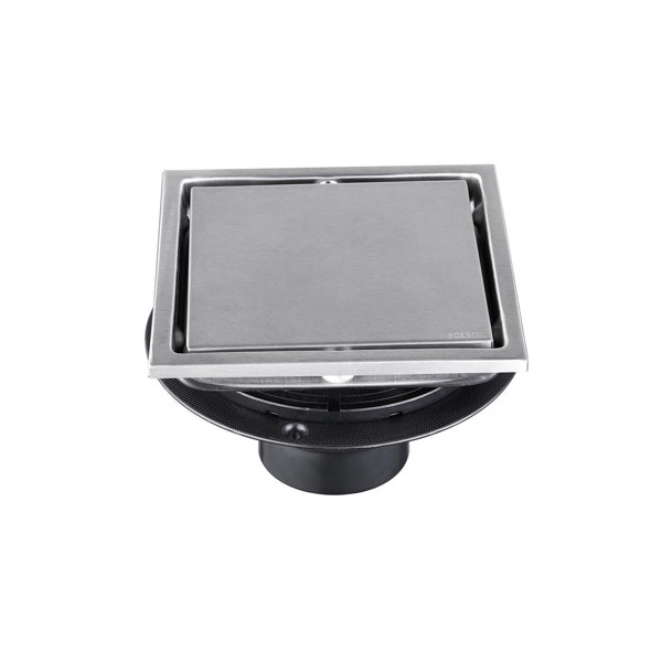 HHK HOME Square Stainless Steel Shower Floor Drain With Flange | Wayfair