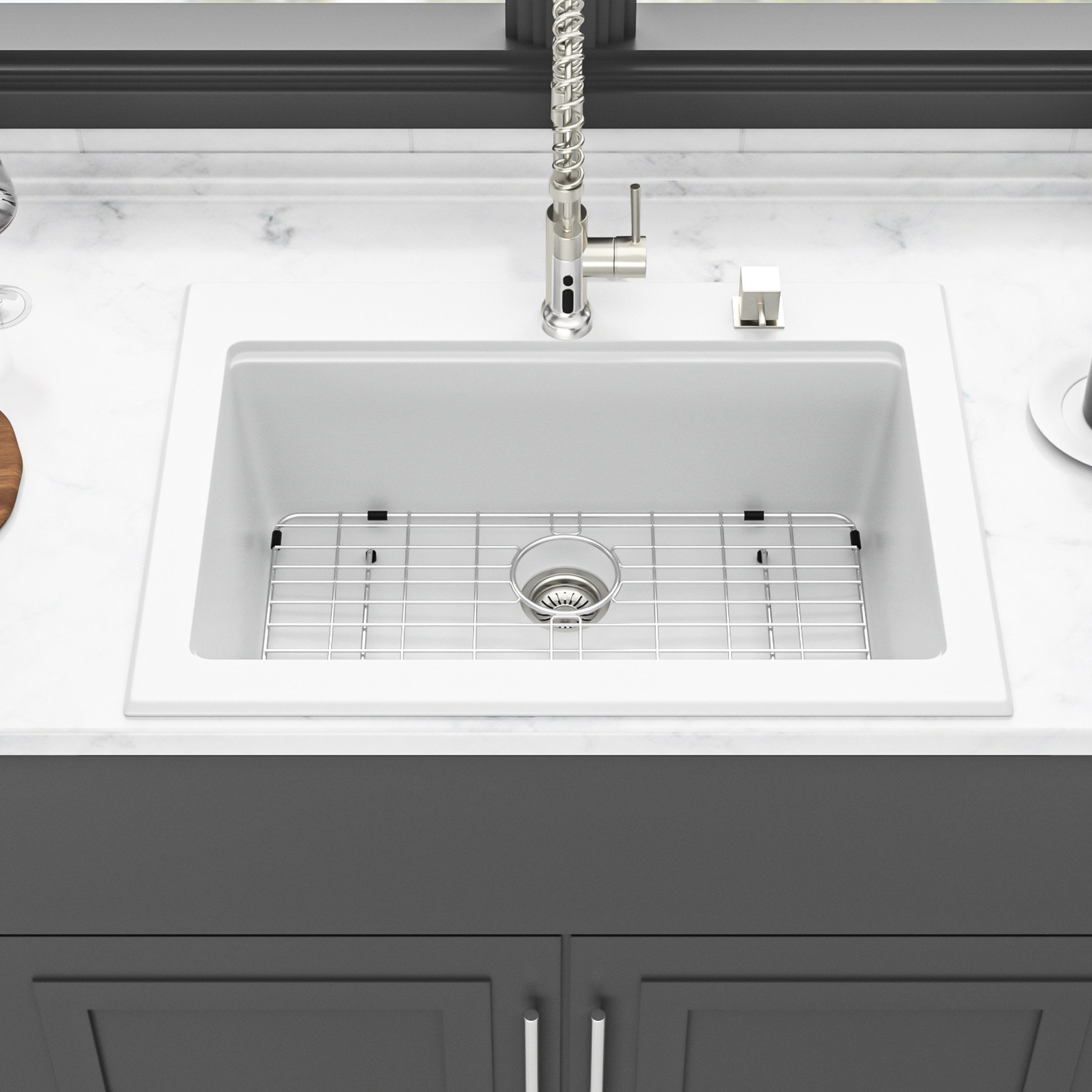 ArtisanArcade 30X22" Workstation Drop - In Kitchen Sink, Thick And Non ...