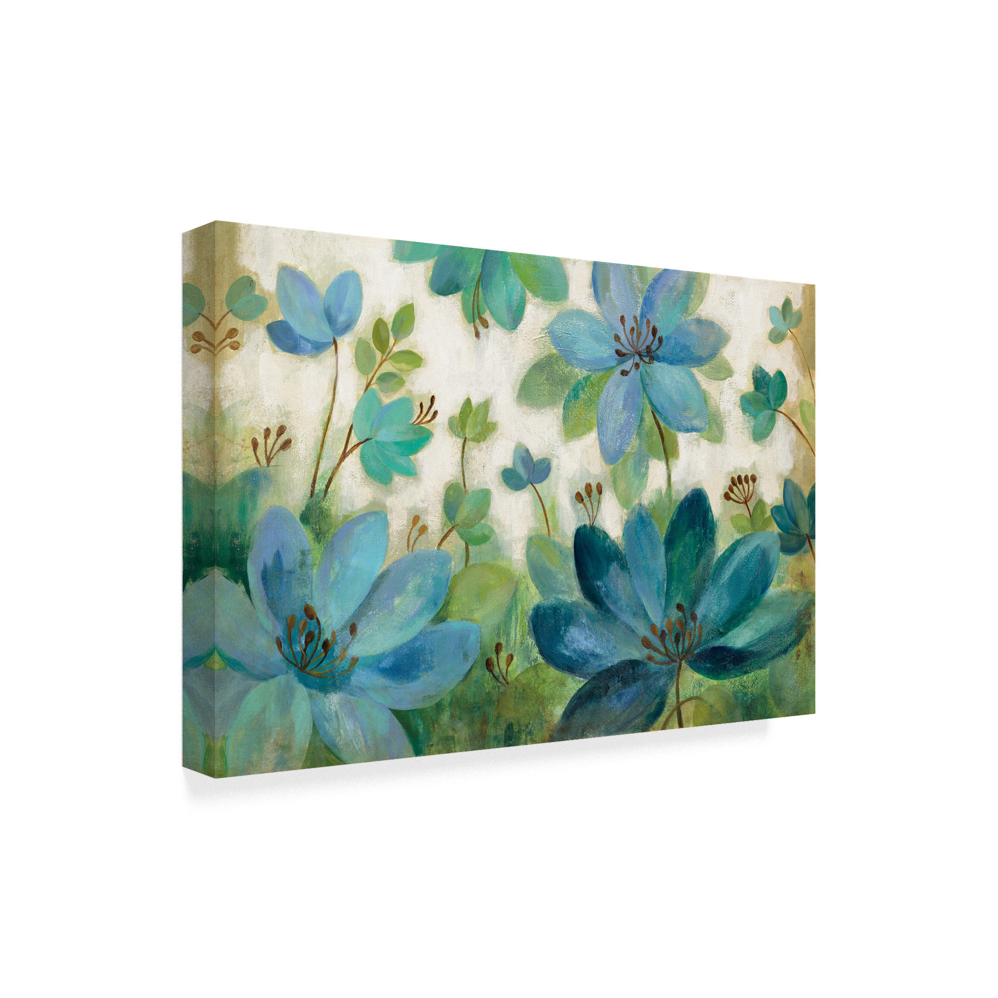 Winston Porter 'Peacock Bloom' Acrylic Painting Print on Wrapped Canvas ...