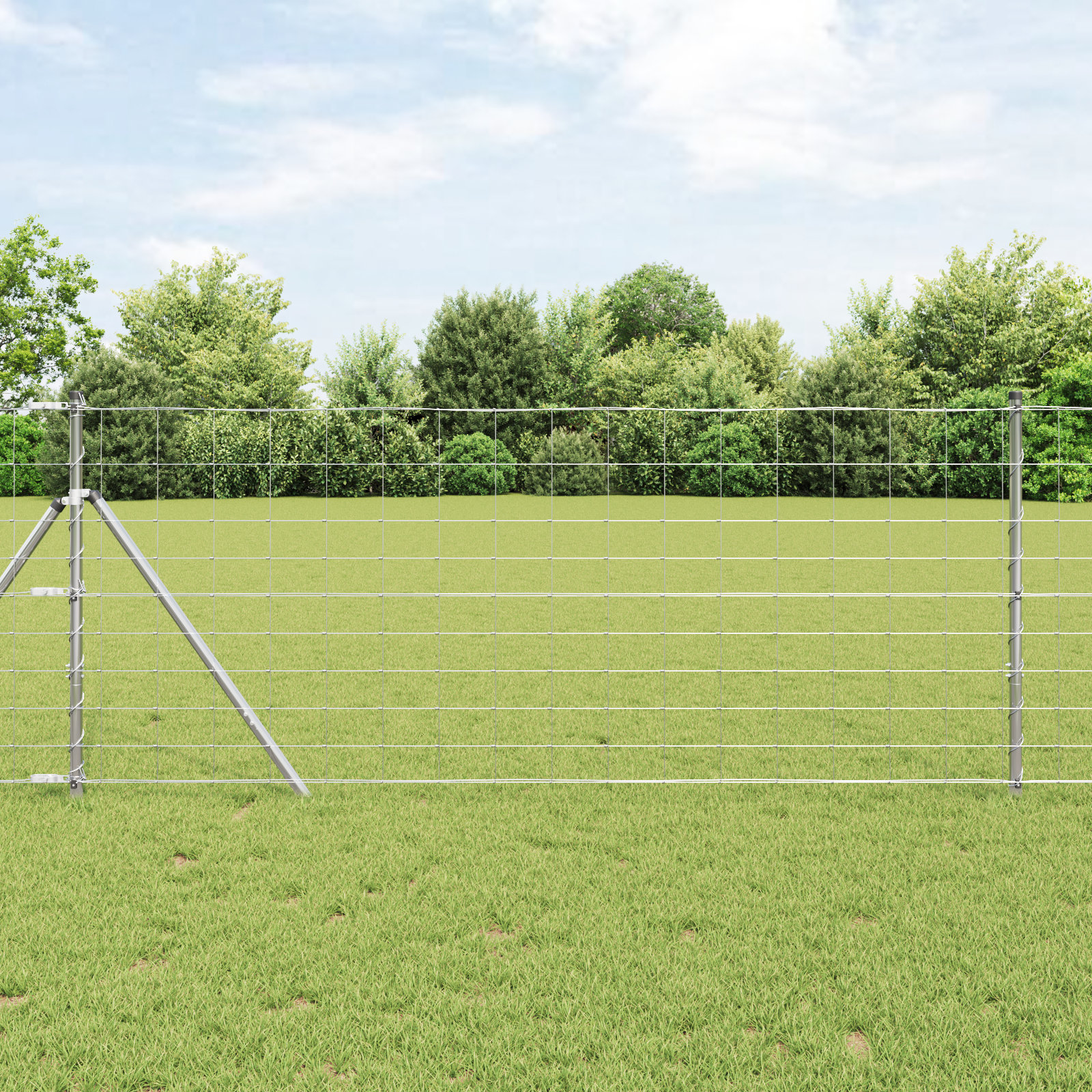 Williston Forge Field Fence 1.4X25 M Galvanised Steel | Wayfair.co.uk