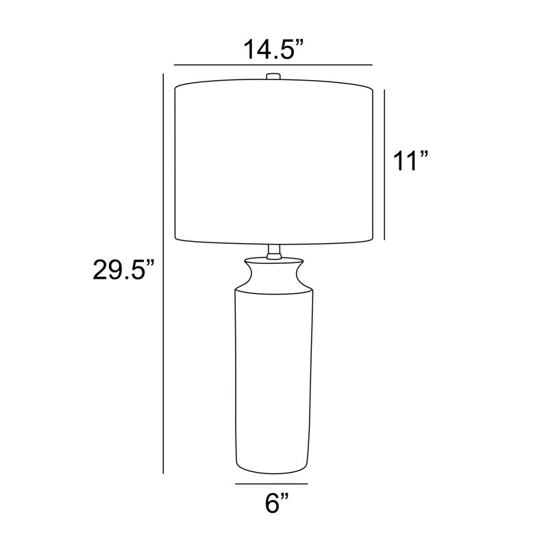 Brayden Studio® Cailan Ceramic Table Lamp | Wayfair