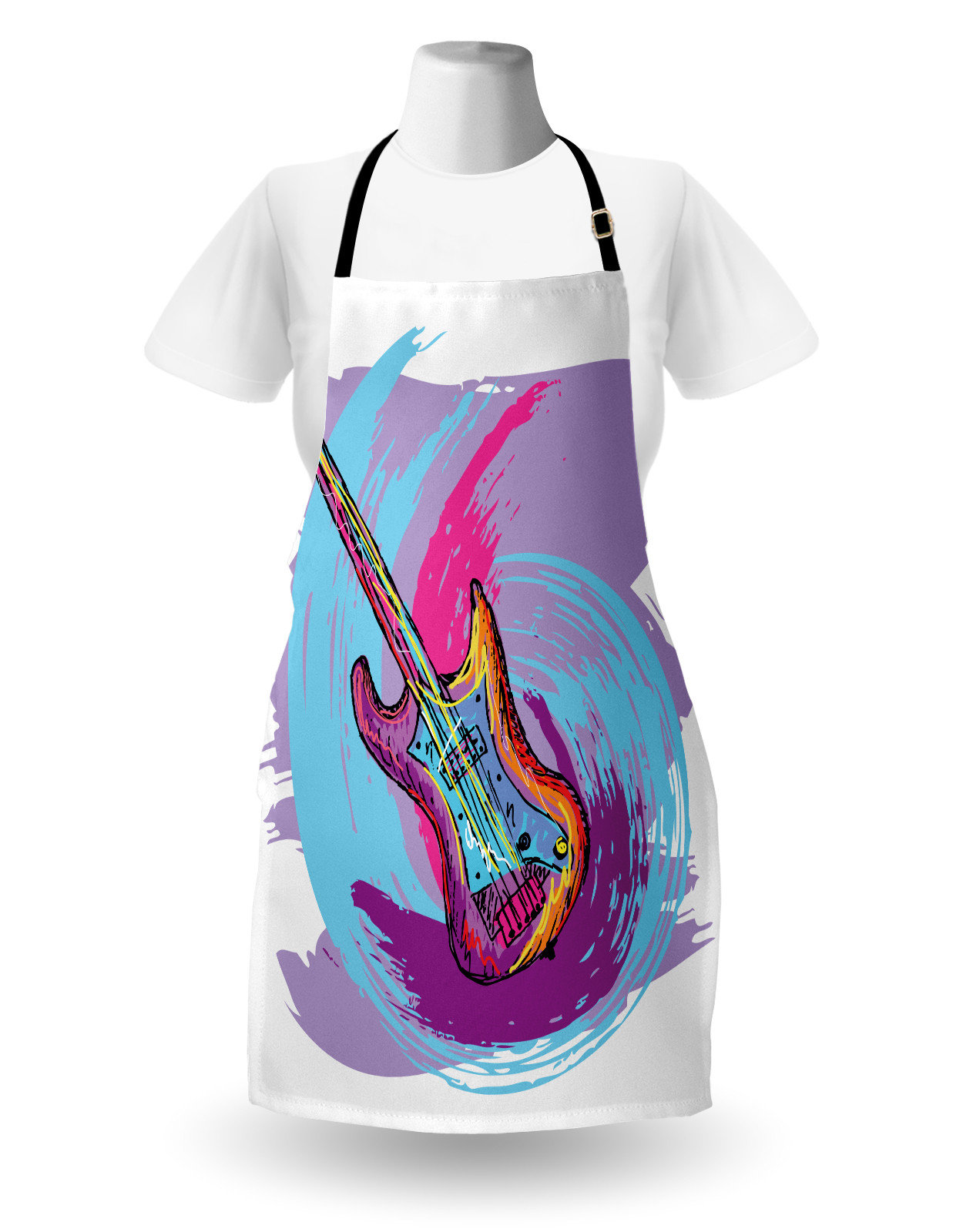 East Urban Home Music Apron Unisex Guitar Instrument Adult Size ...