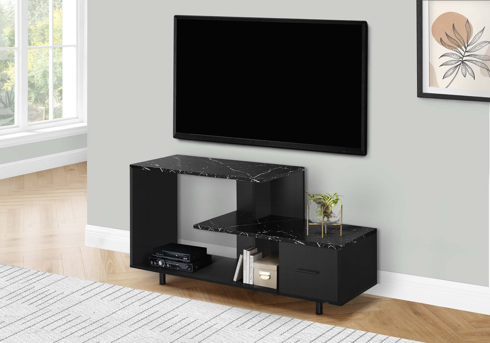 Brayden Studio® Versatile Media Entertainment Console with Stylish ...