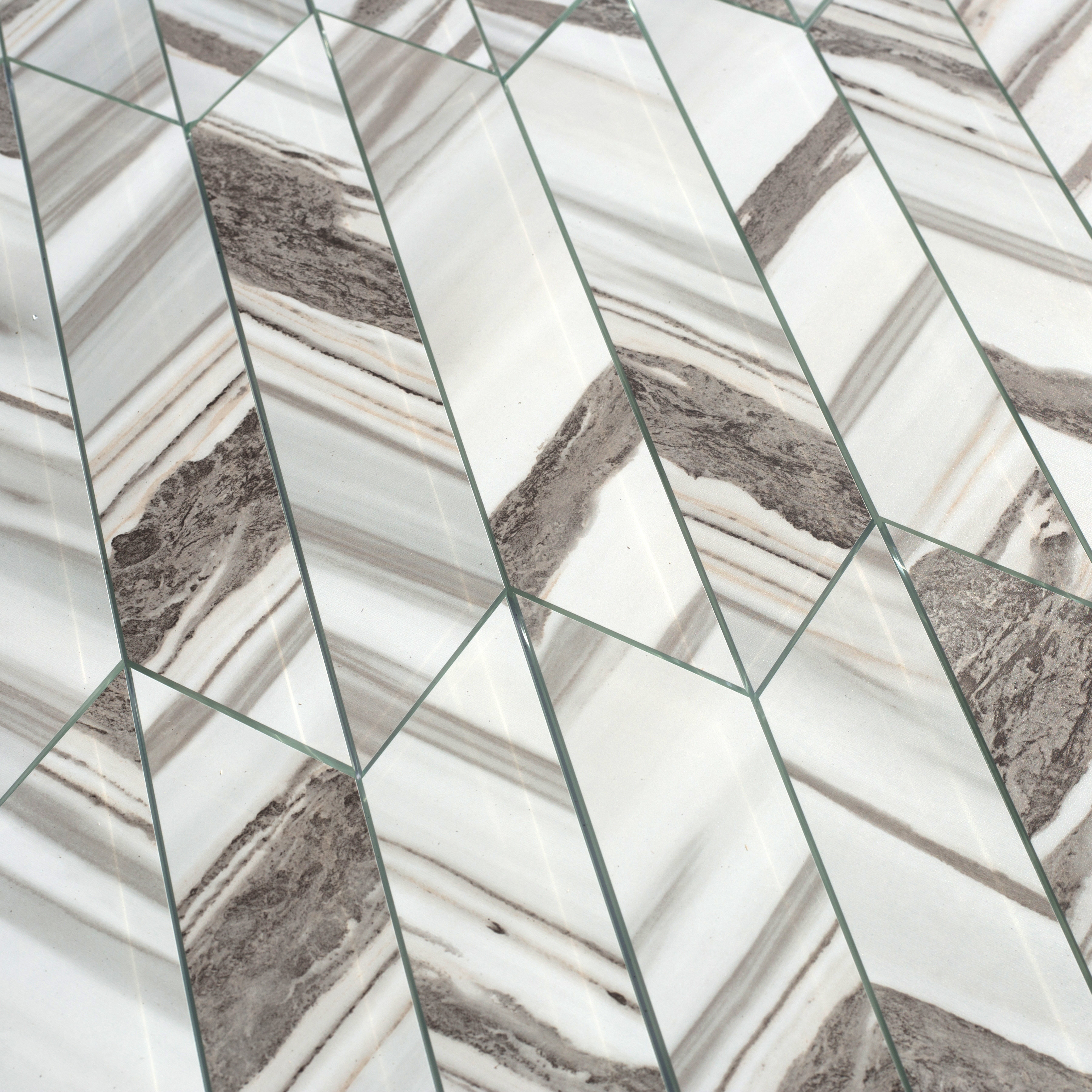 Abolos Nature 3.75 in. x 11.75 in. Wood Look Glass Straight Edge ...