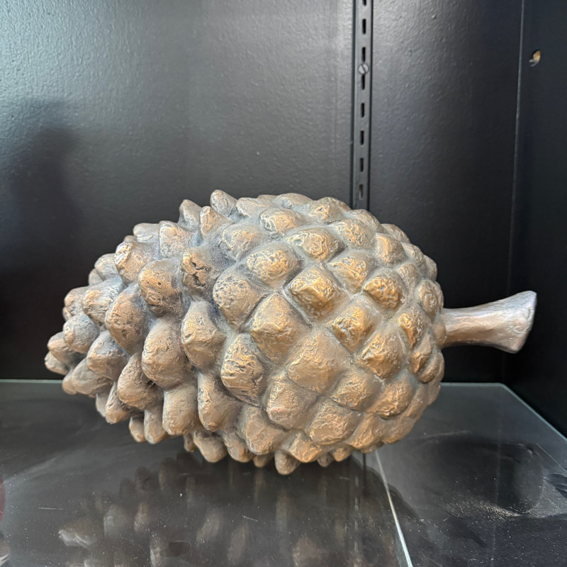 Red Barrel Studio® Large Pine Cone Decor Statue | Wayfair
