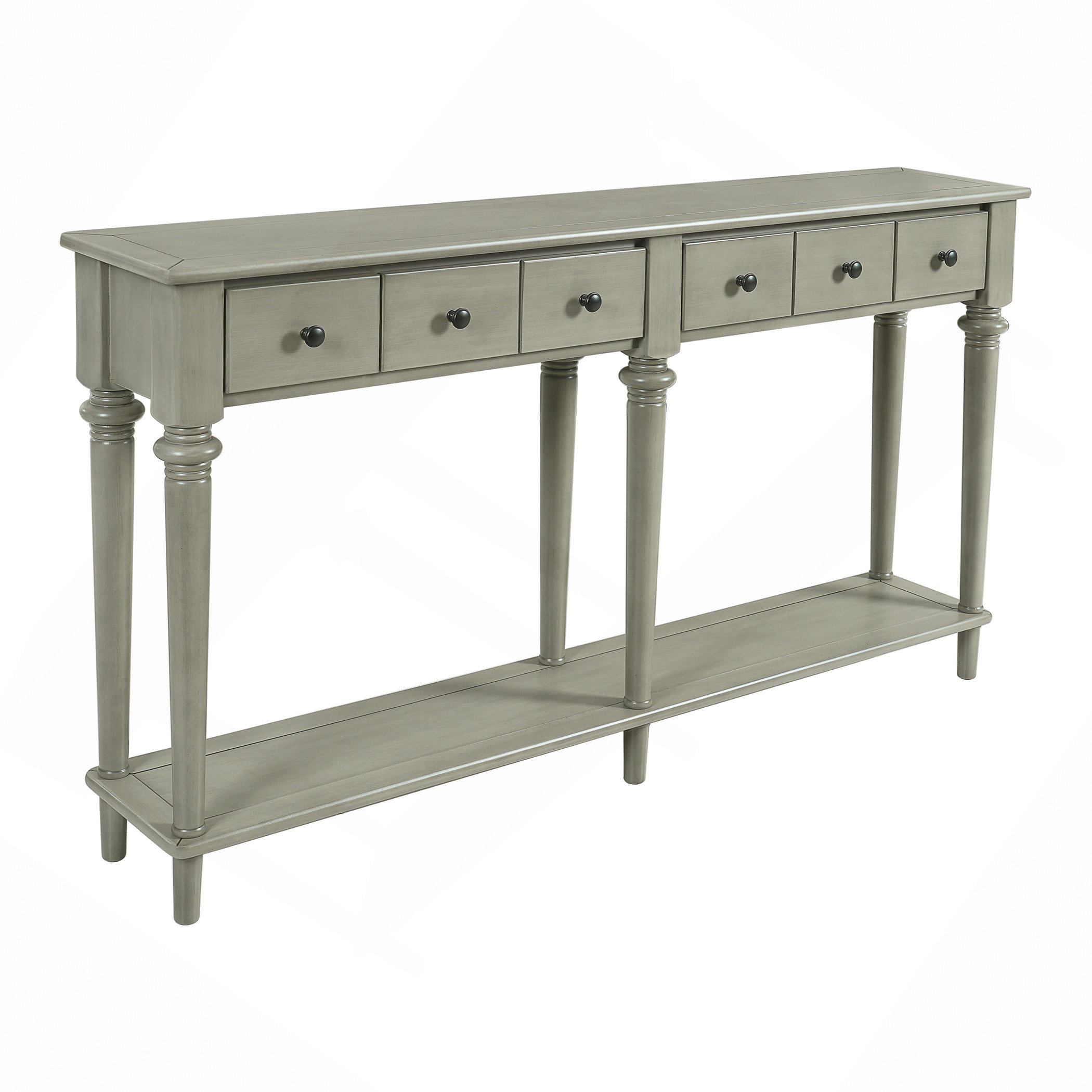 Ivy Bronx Entryway Table With 4 Drawers, Retro Console Table With Open ...
